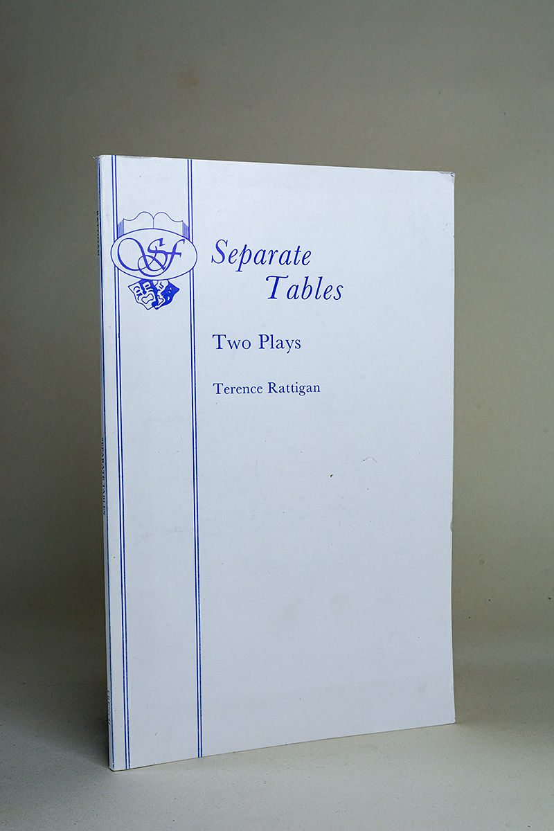 Separate Tables - Two Plays by Rattigan, Terence: Very Good Soft cover ...