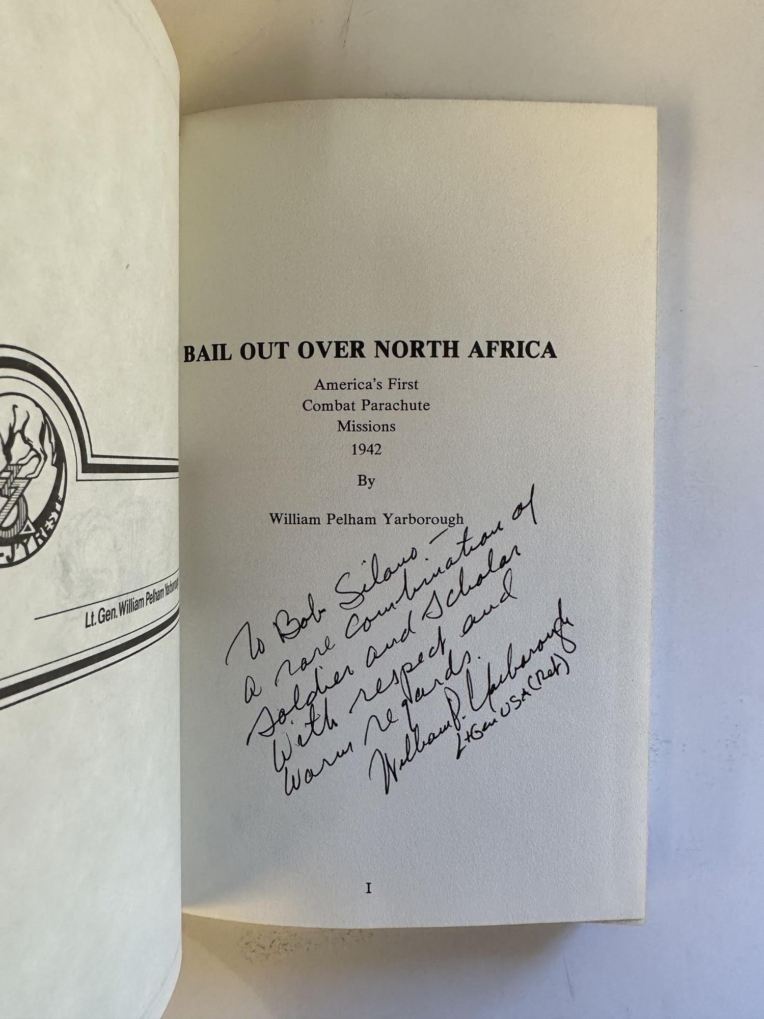 BAIL OUT OVER NORTH AFRICA: AMERICA'S FIRST COMBAT PARACHUTE MISSIONS ...
