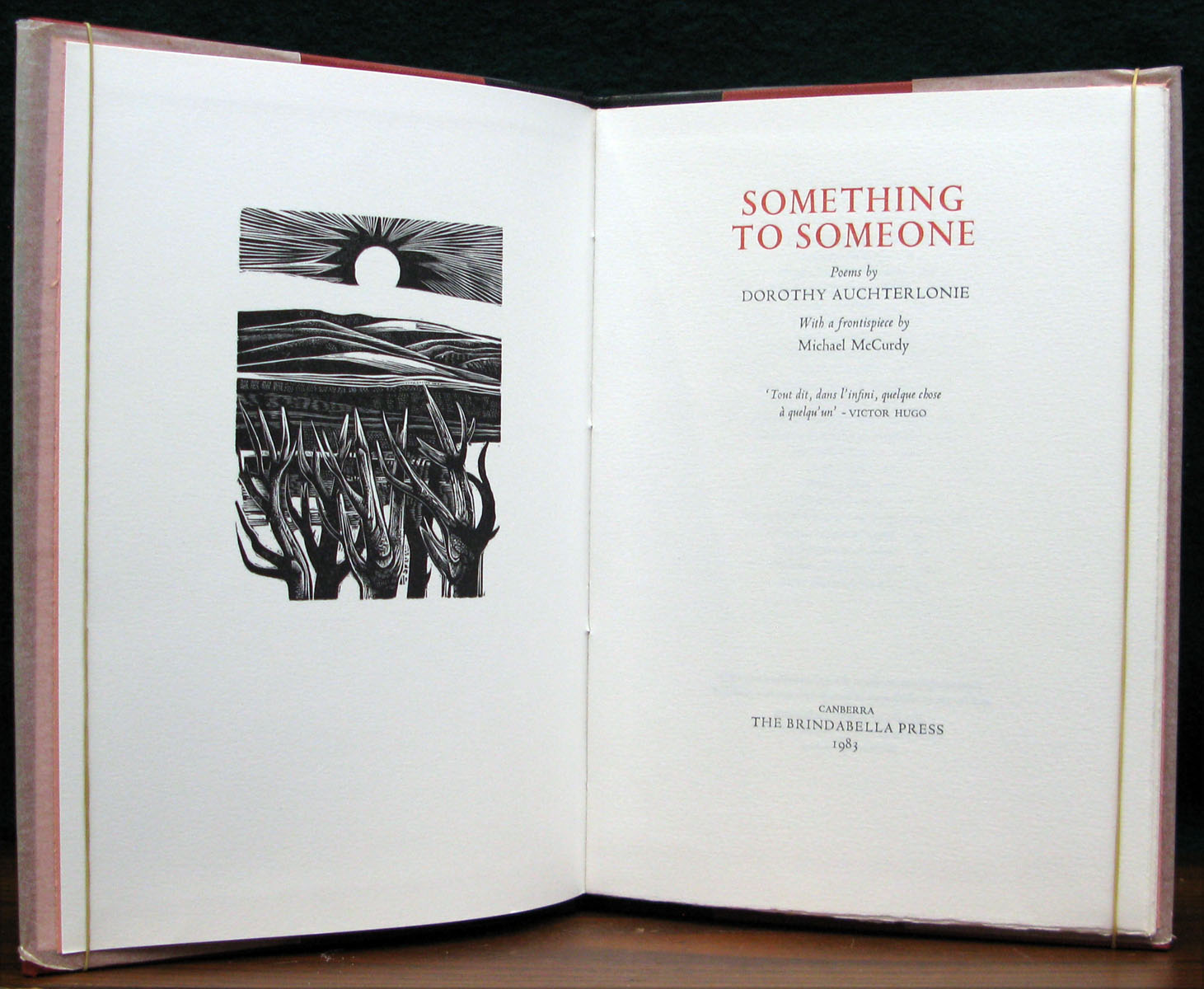 SOMETHING TO SOMEONE. Poems. by AUCHTERLONIE, Dorothy.: (1983) | The ...
