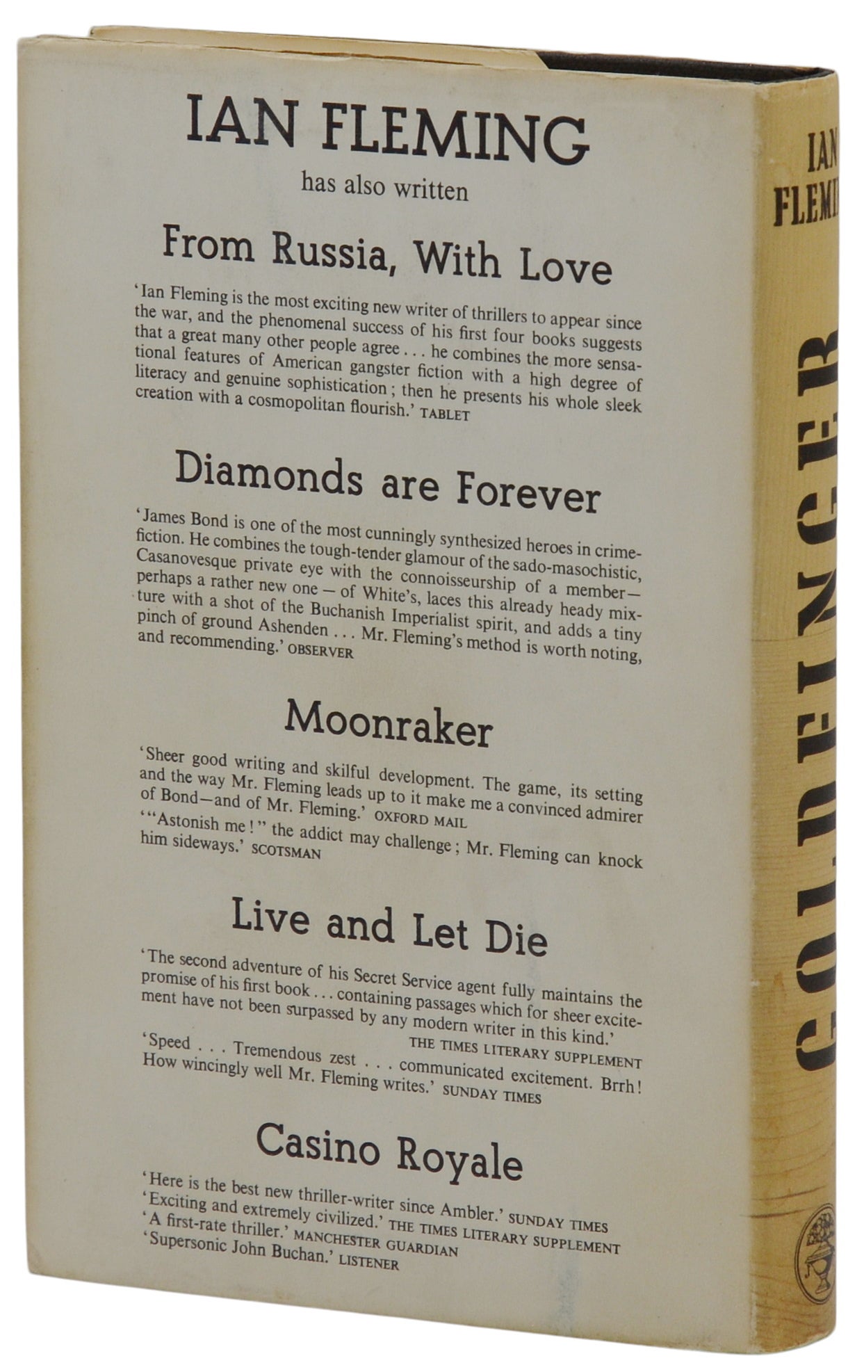 Goldfinger by Fleming, Ian: Fine (1959) First Edition. | Burnside Rare ...