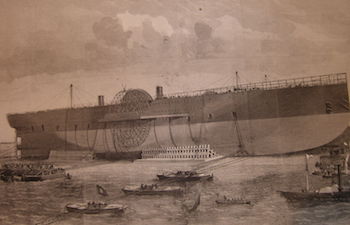 First Attempt To Launch The Great Eastern Navigation Company's Steam ...