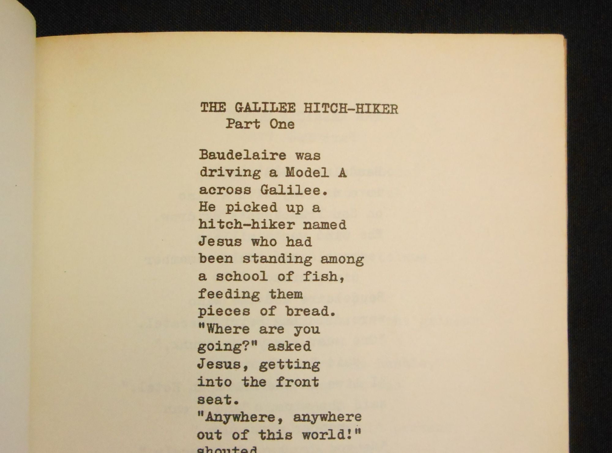 The Galilee Hitch-Hiker by Brautigan, Richard; Davis, Kenn (Wrapper ...