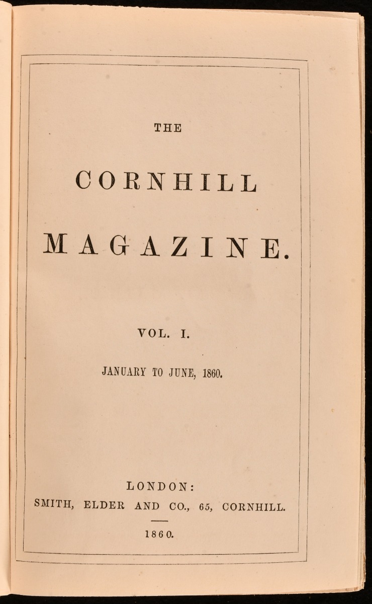The Cornhill Magazine January 1860-June 1861 by William Makepeace ...