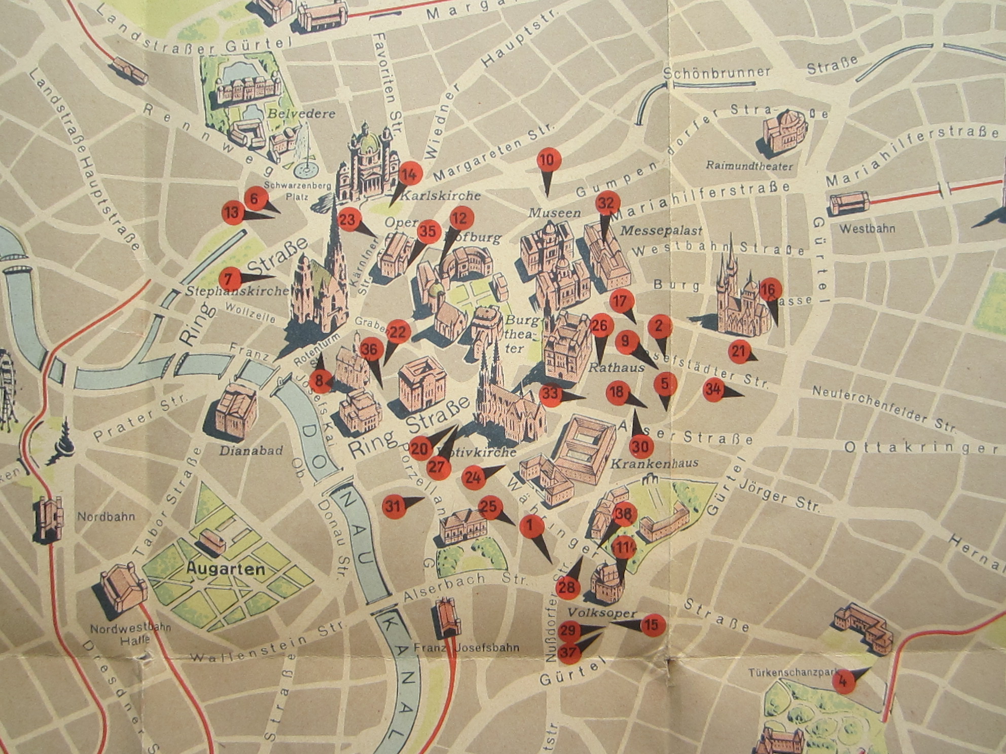 Map of Vienna by USFA Special Services: (1945) Map | Angelika C. J ...