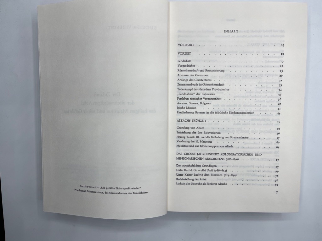 Geschichte der Abtei Niederalteich 741 - 1971 herausgegeben von Stephan ...