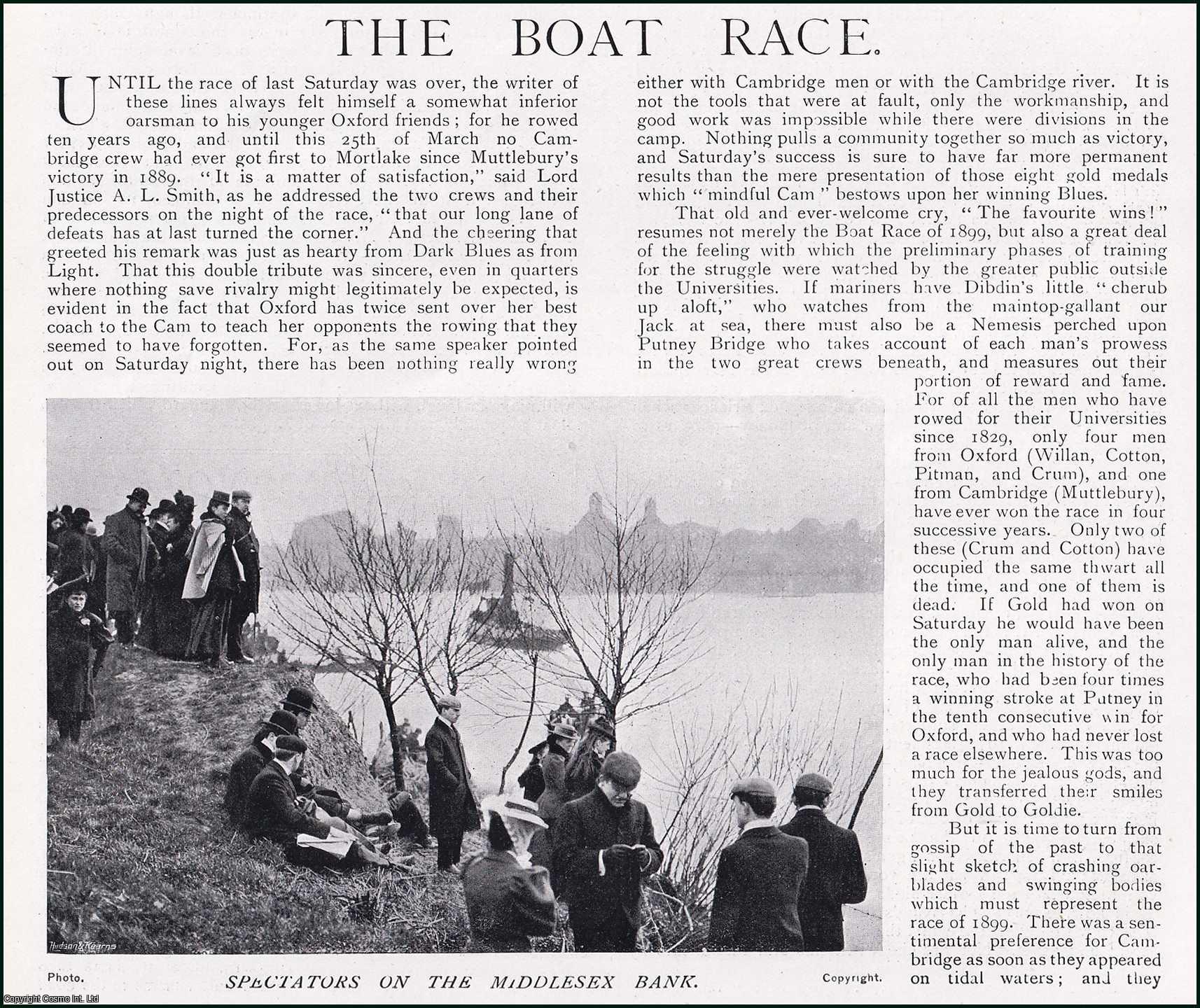 The Boat Race, Oxford. Several pictures and accompanying text, removed ...