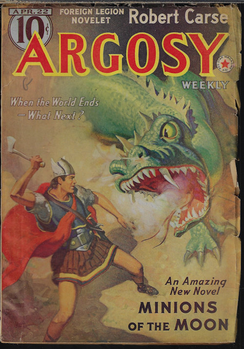 ARGOSY Weekly: April, Apr. 22, 1939 ("Minions of the Moon"; "Rider of ...