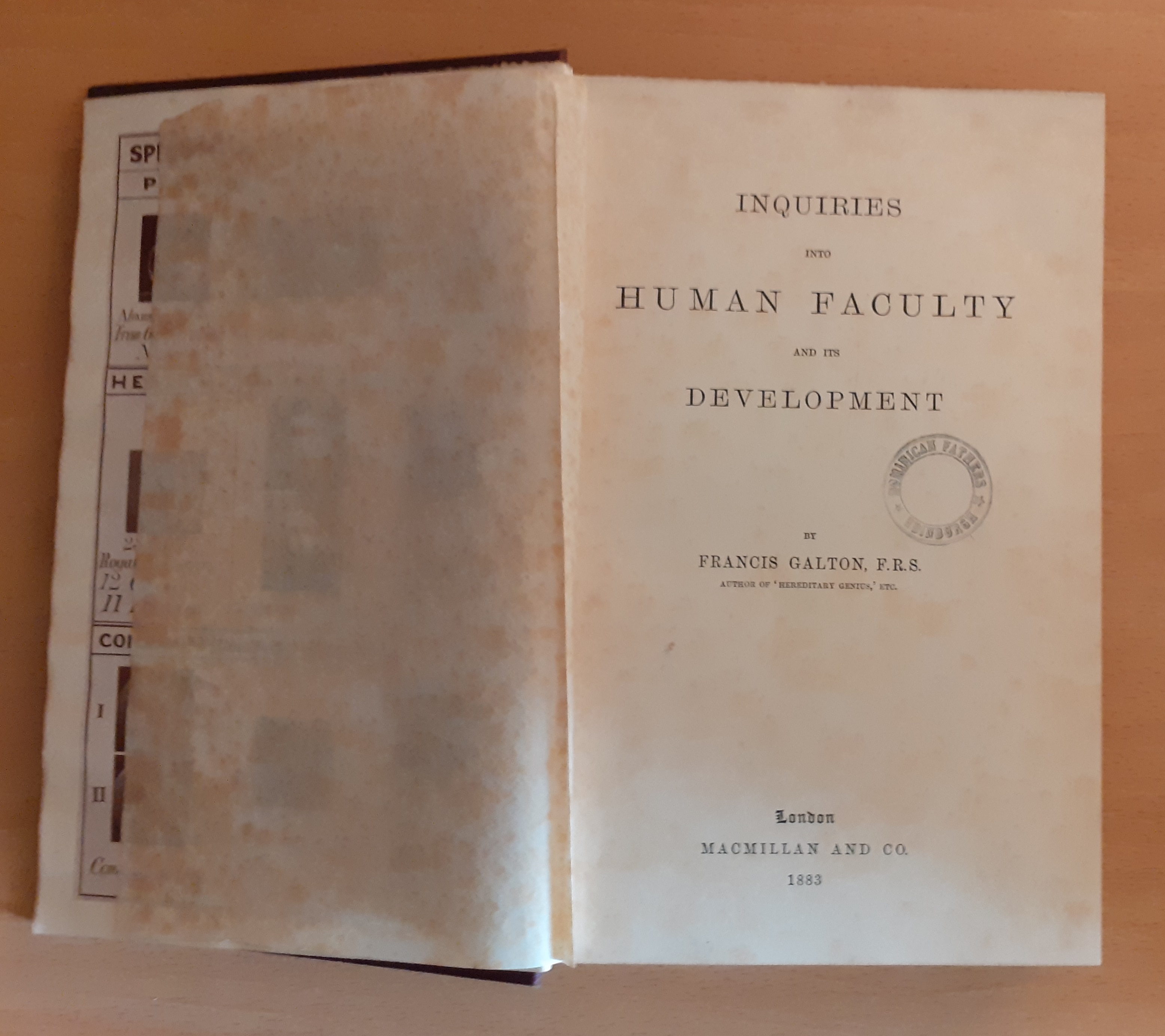Inquiries into Human Faculty and Its Development von GALTON, Francis ...