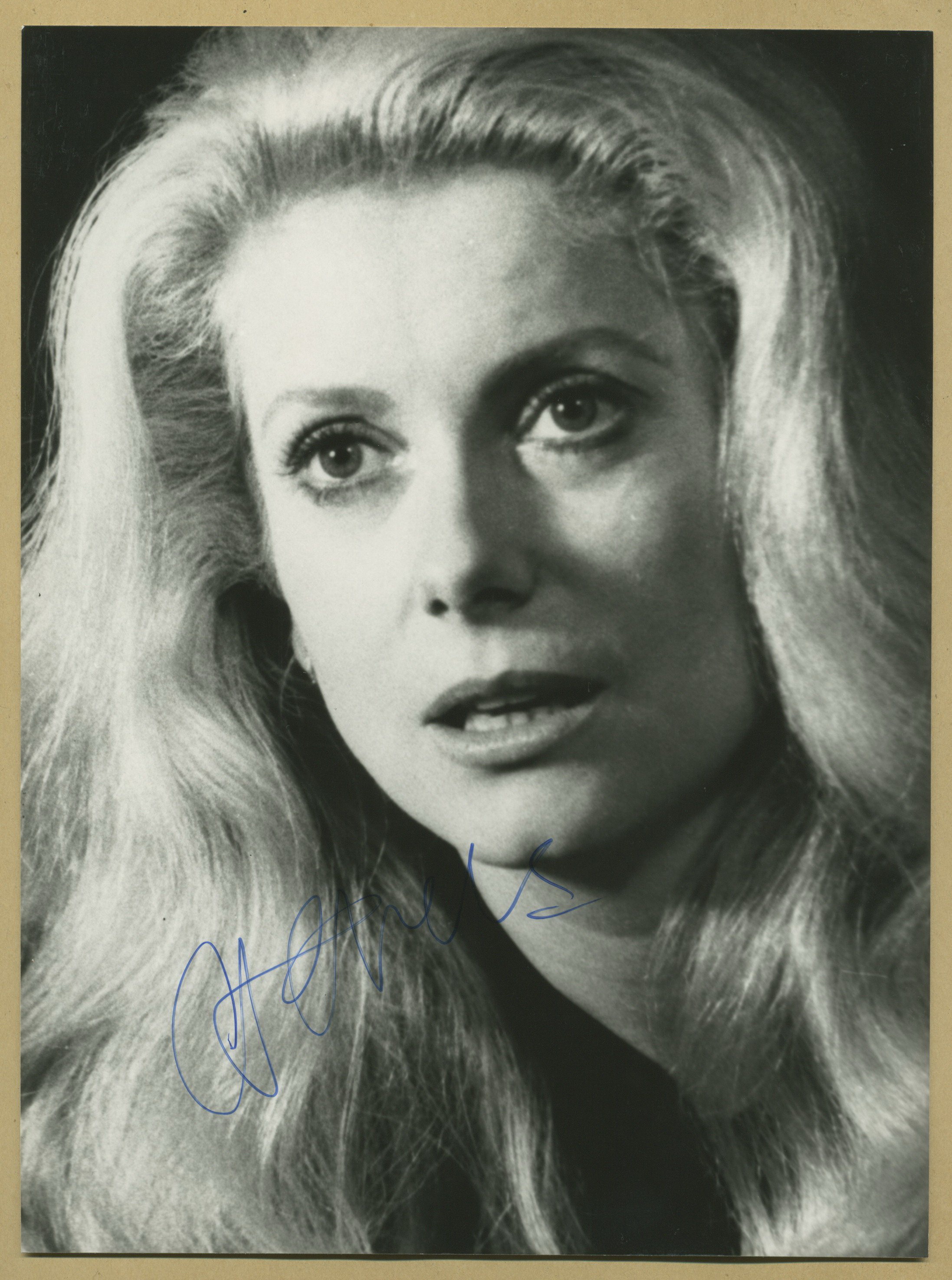 Catherine Deneuve - Nice authentic in person signed large photo ...