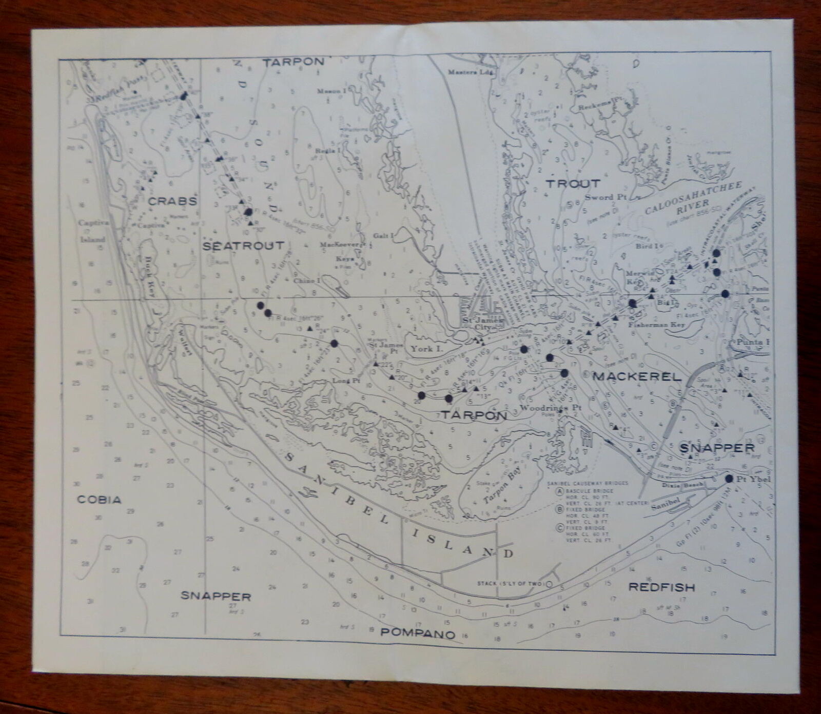 Sanibel & Captiva Islands Florida Cape Coral 1960's tourist brochure w ...