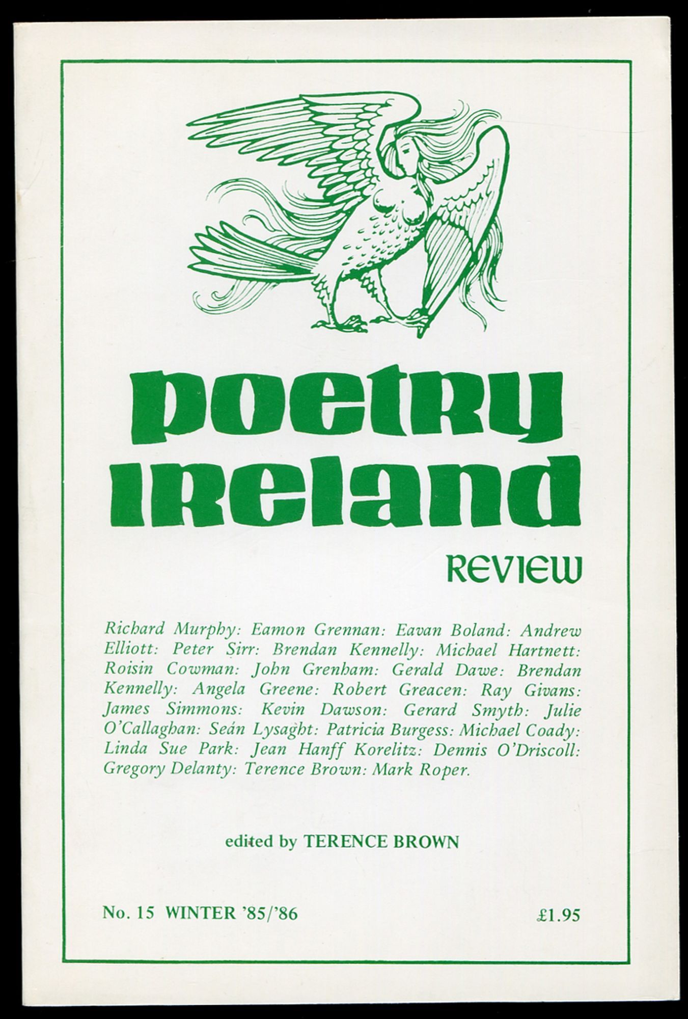 Poetry Ireland Review No. 15, Winter '85/'86 by (MURPHY, Richard ...