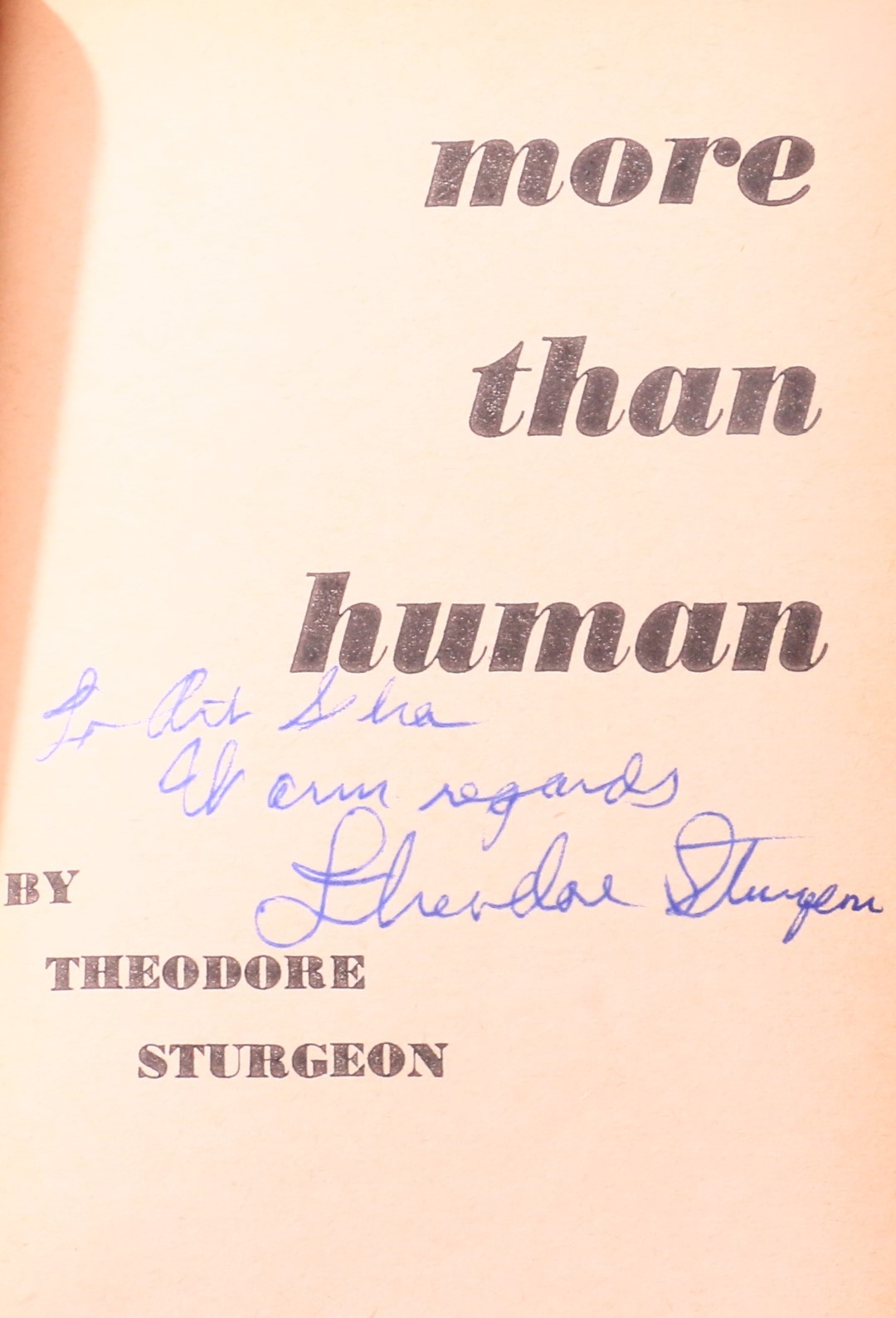 More Than Human by Theodore Sturgeon: Very Good Paperback (1953) 1st ...
