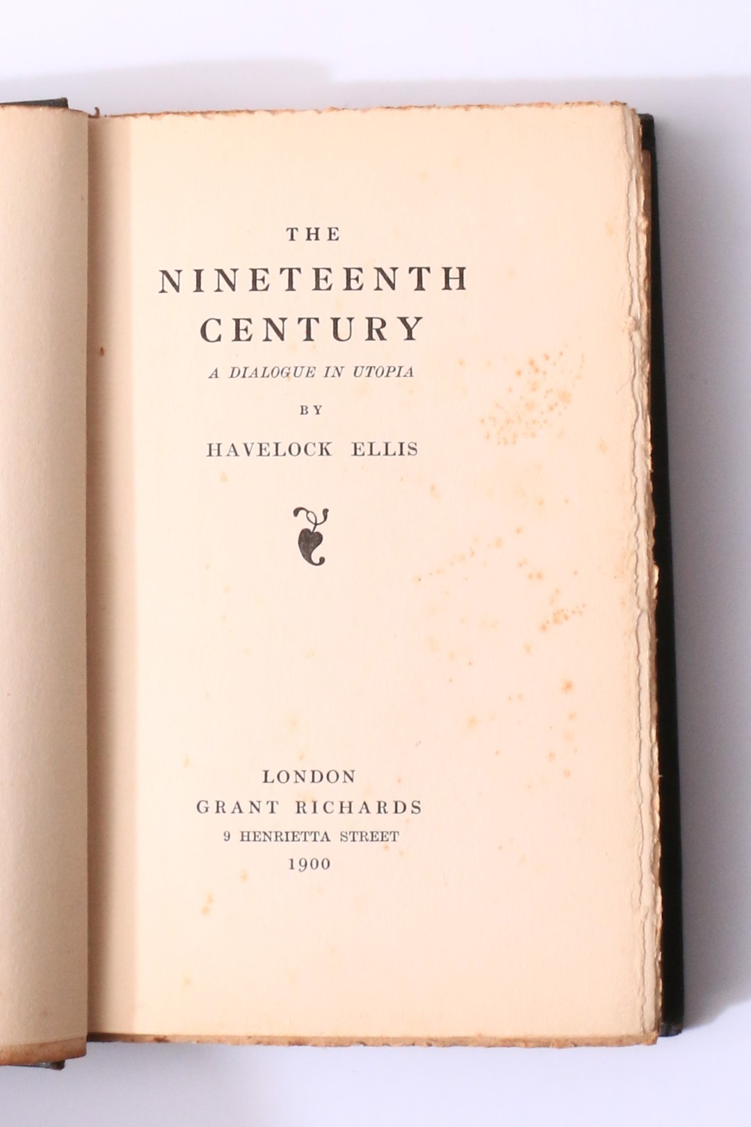 The Nineteenth Century: A Dialogue in Utopia by Havelock Ellis: Near ...
