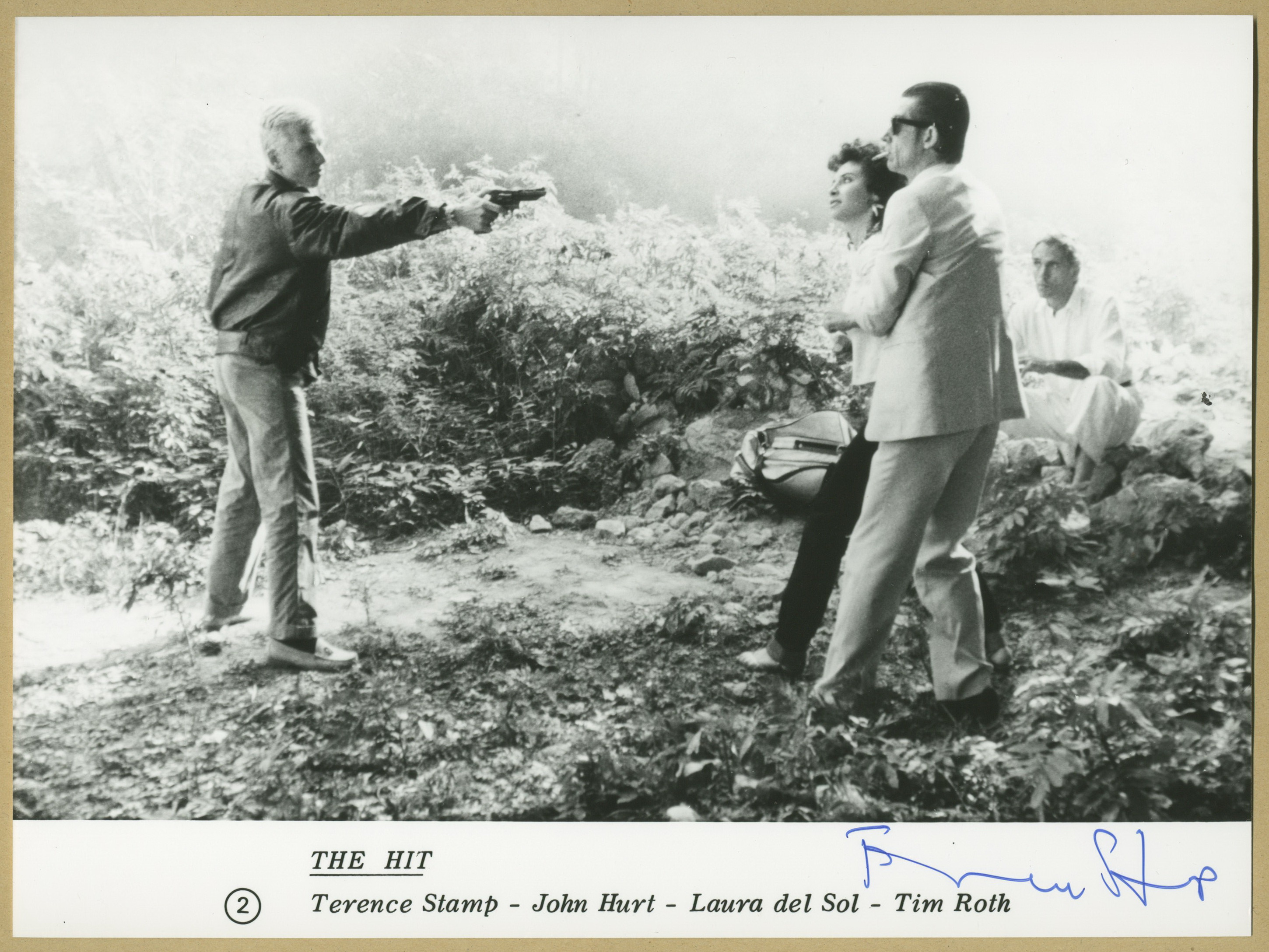 Terence Stamp - Nice authentic in person signed large photo - Cannes ...