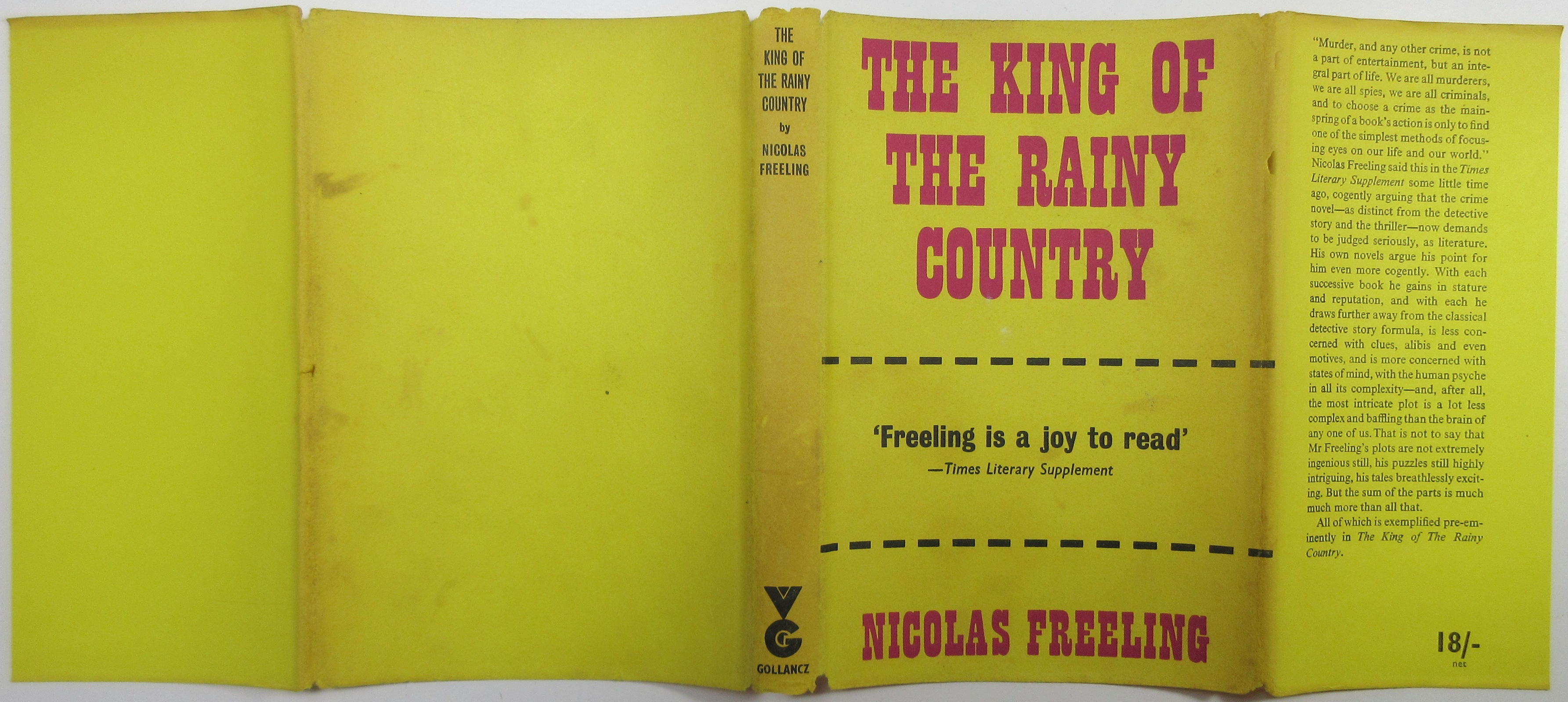 The King of the Rainy Country by FREELING, Nicholas: (1966) | Rainford ...