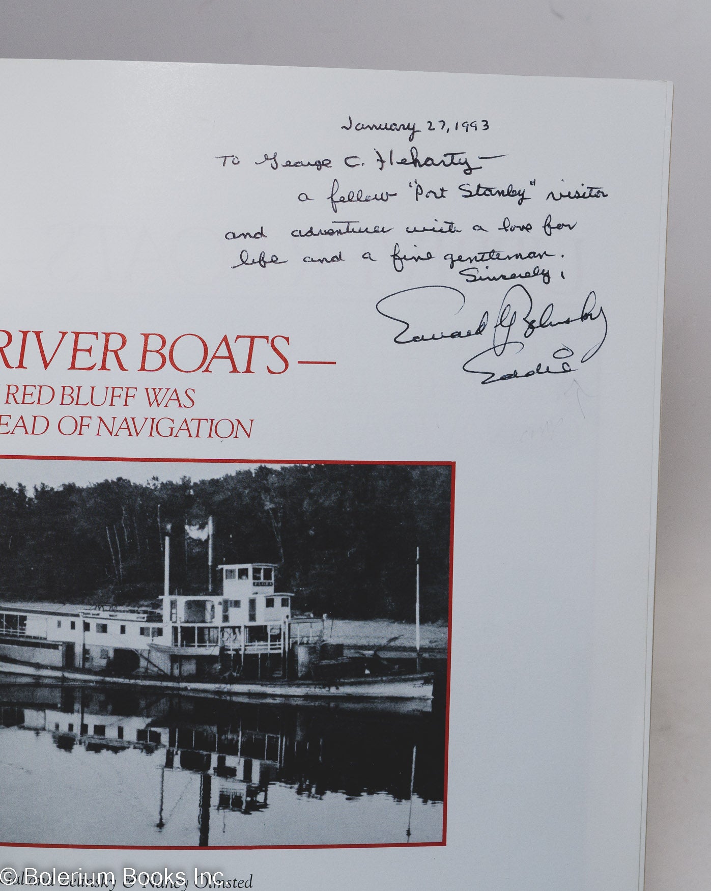 Upriver Boats - When Red Bluff Was the Head of Navigation by Zelinsky ...