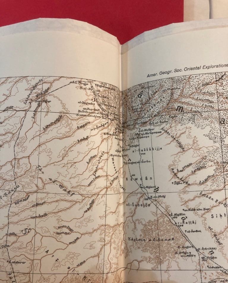 Map of Northern Arabia. According to the Investigations of Alois Musil ...