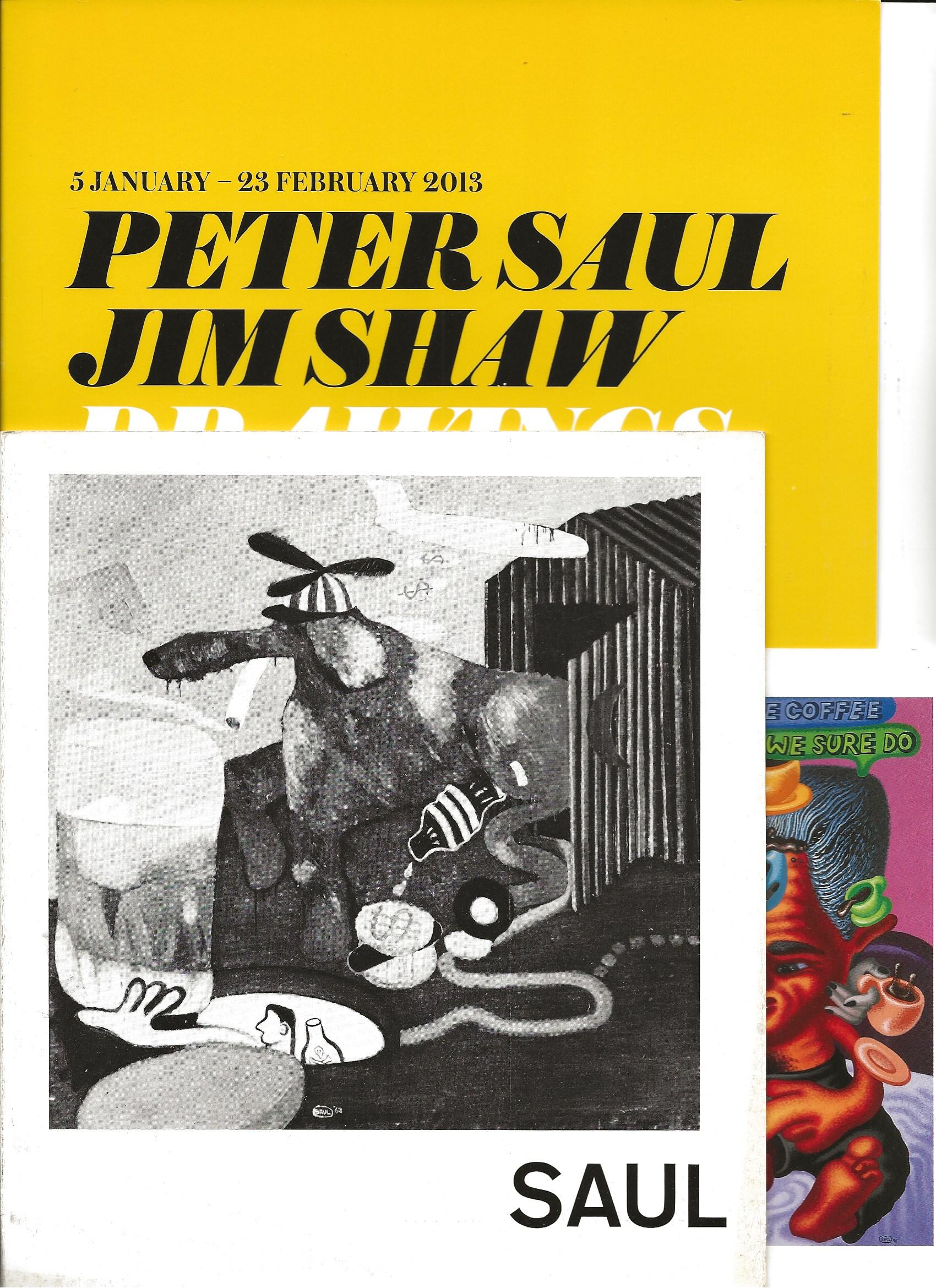 Peter Saul - a collection of 10 invitations by Saul, Peter: Fine No Binding Invitation. | The ...