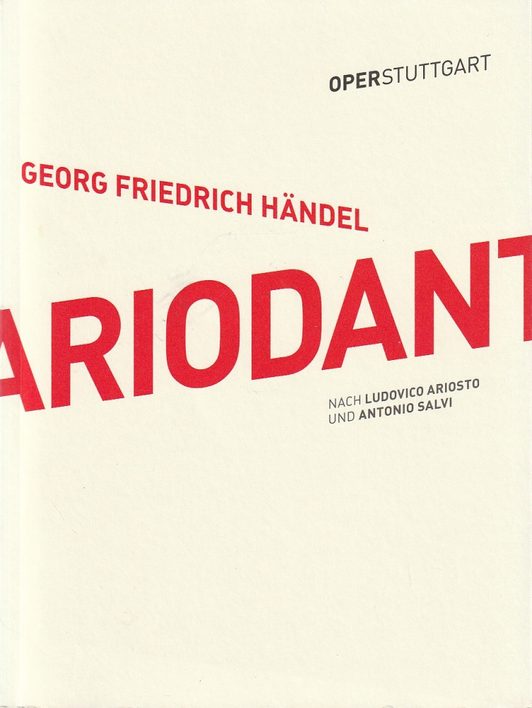 Programmheft Georg Friedrich Händel ARIODANTE Premiere 5. März 2017 ...