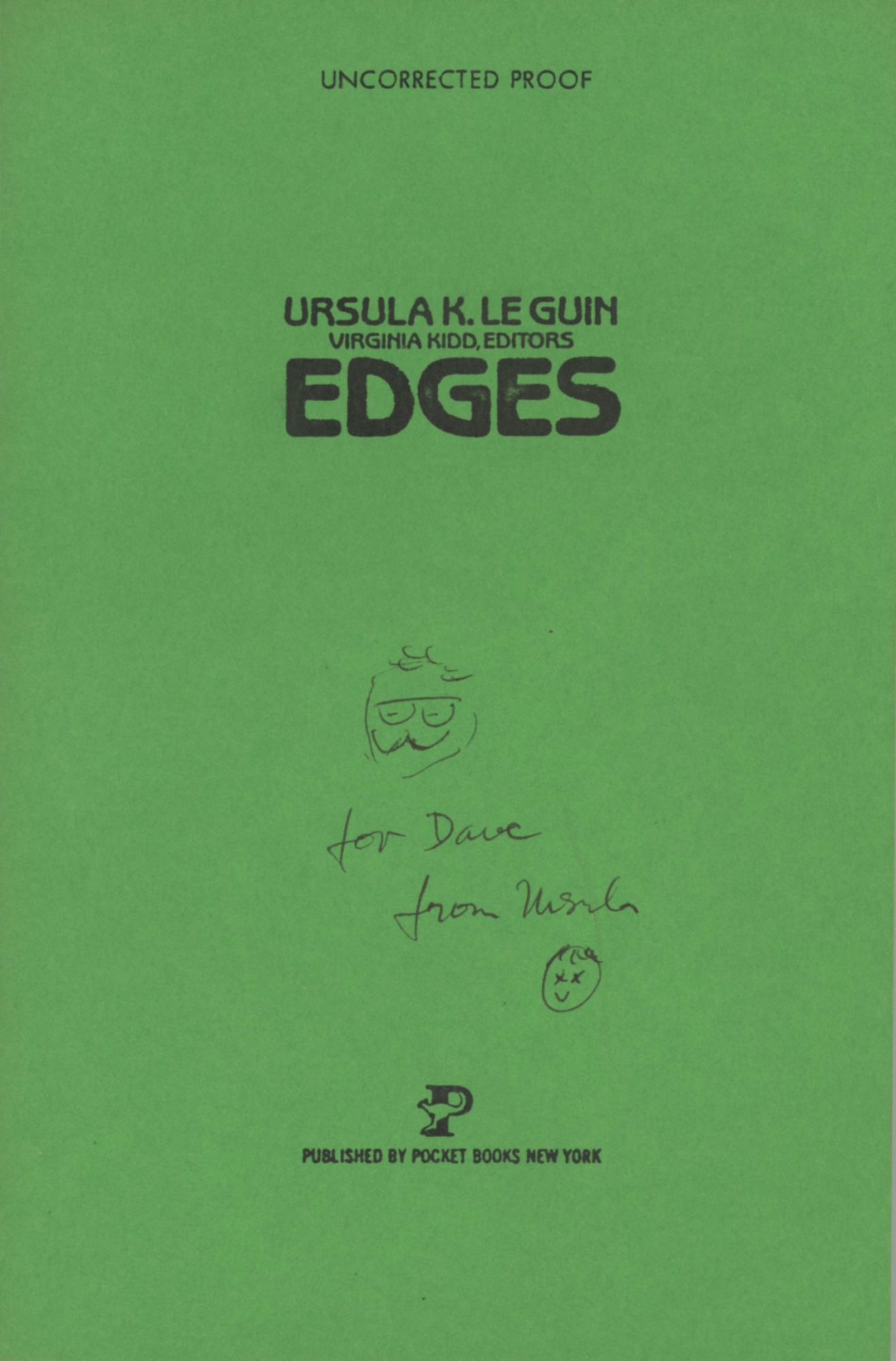EDGES by Le Guin, Ursula K. and Virginia Kidd (editors): (1980) Signed ...