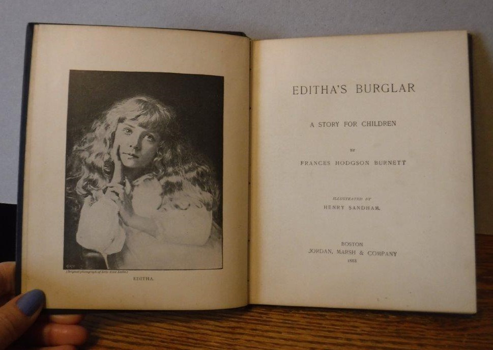 Editha's Burglar by Burnett, Frances Hodgson: Very Good Hardcover (1888 ...