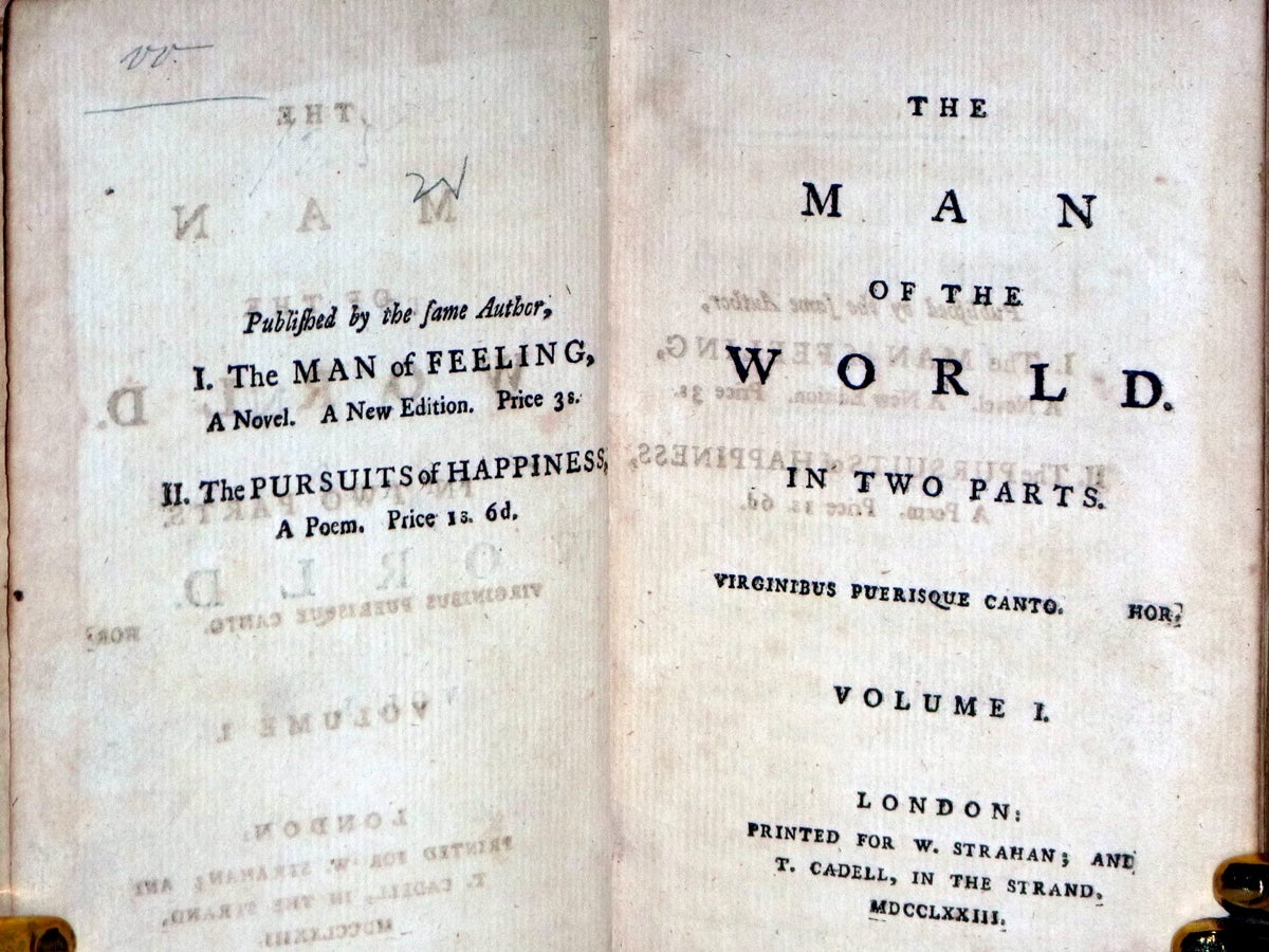 The Man of the World, in Two Parts (2 Volume set) by [Mackenzie, Henry ...