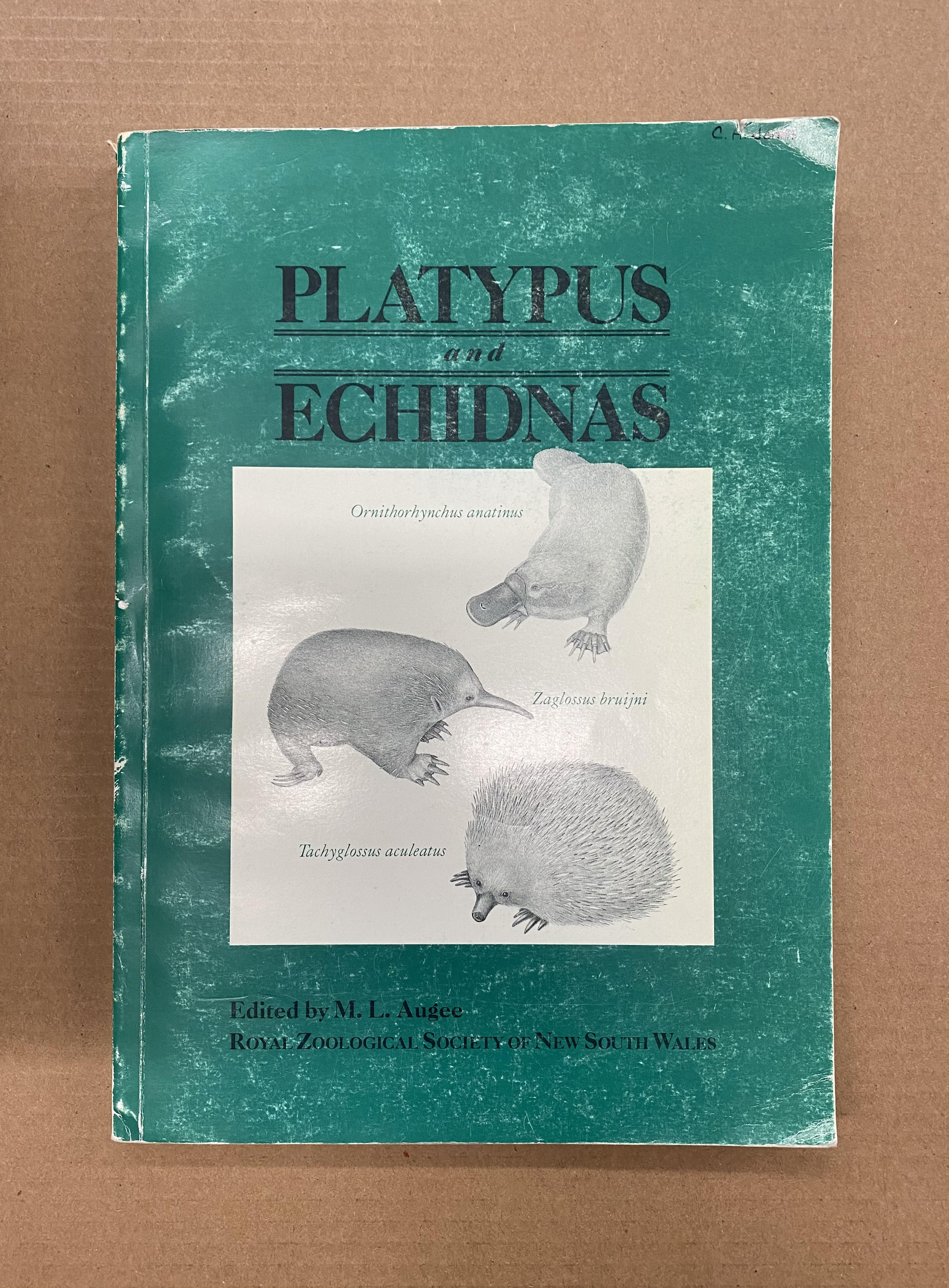 Platypus and Echidnas by Augee, Michael L. (Ed.): Fair Soft cover (1992 ...