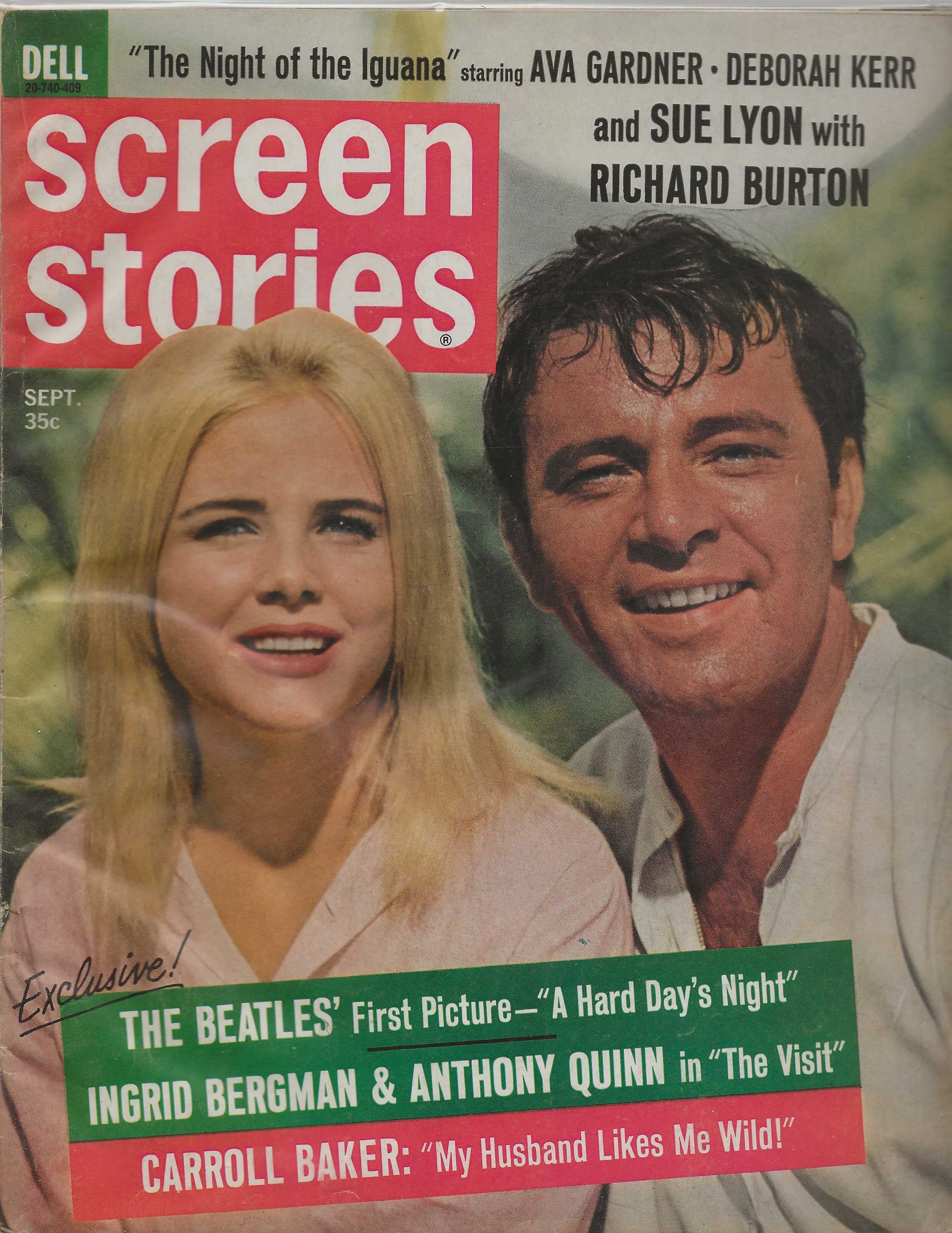 Screen Stories Magazine September 1964 THe Beatles "A Hard Day's Night ...