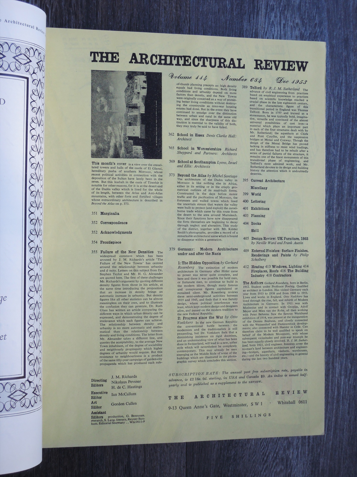 The Architectural Review Magazine, December 1953, Volume CXIV,, Number ...