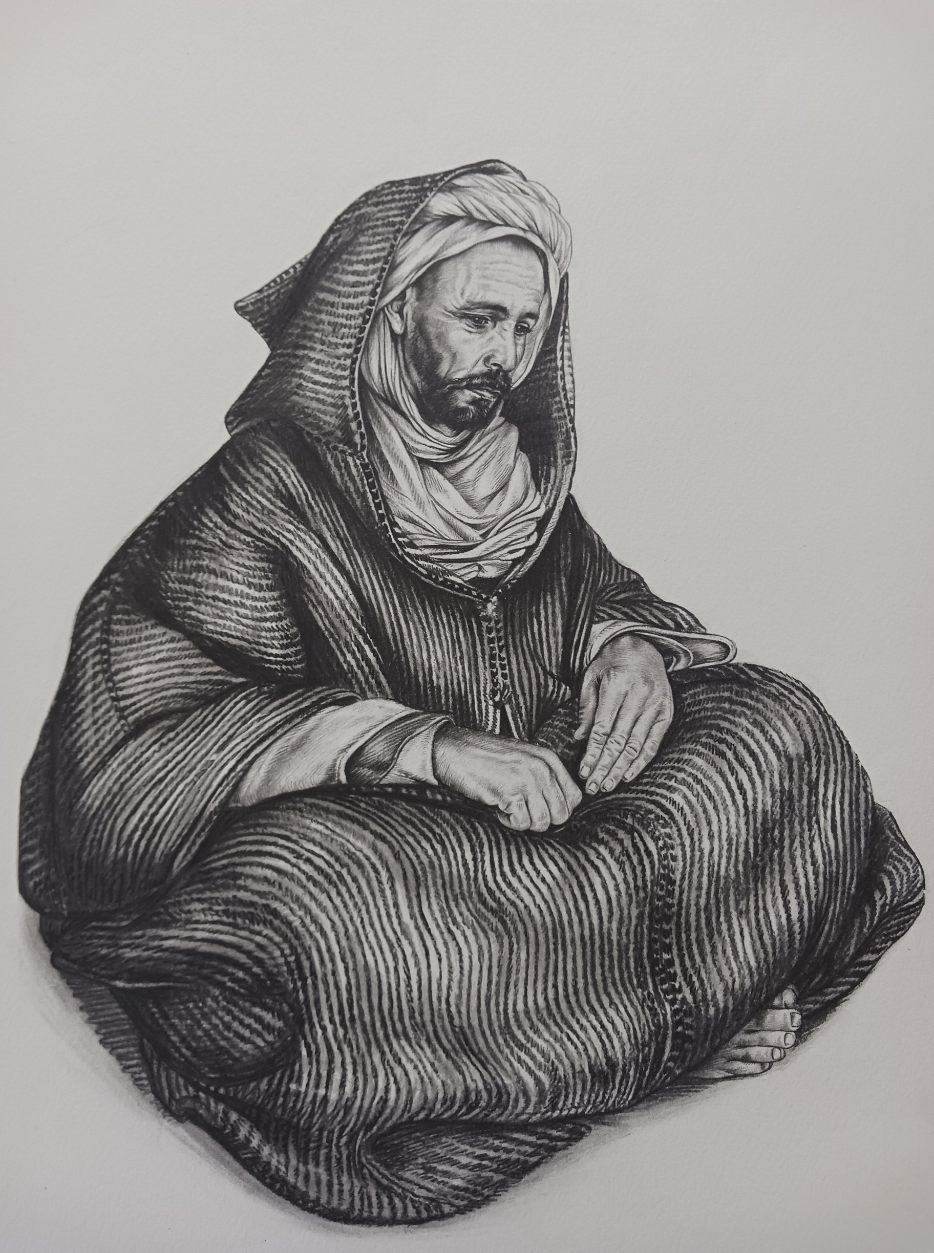 WALTER SAUER FEMME MISSUM ARABE ASSIS ISLAM LITHOGRAPHIE PAPIER ARCHE ...