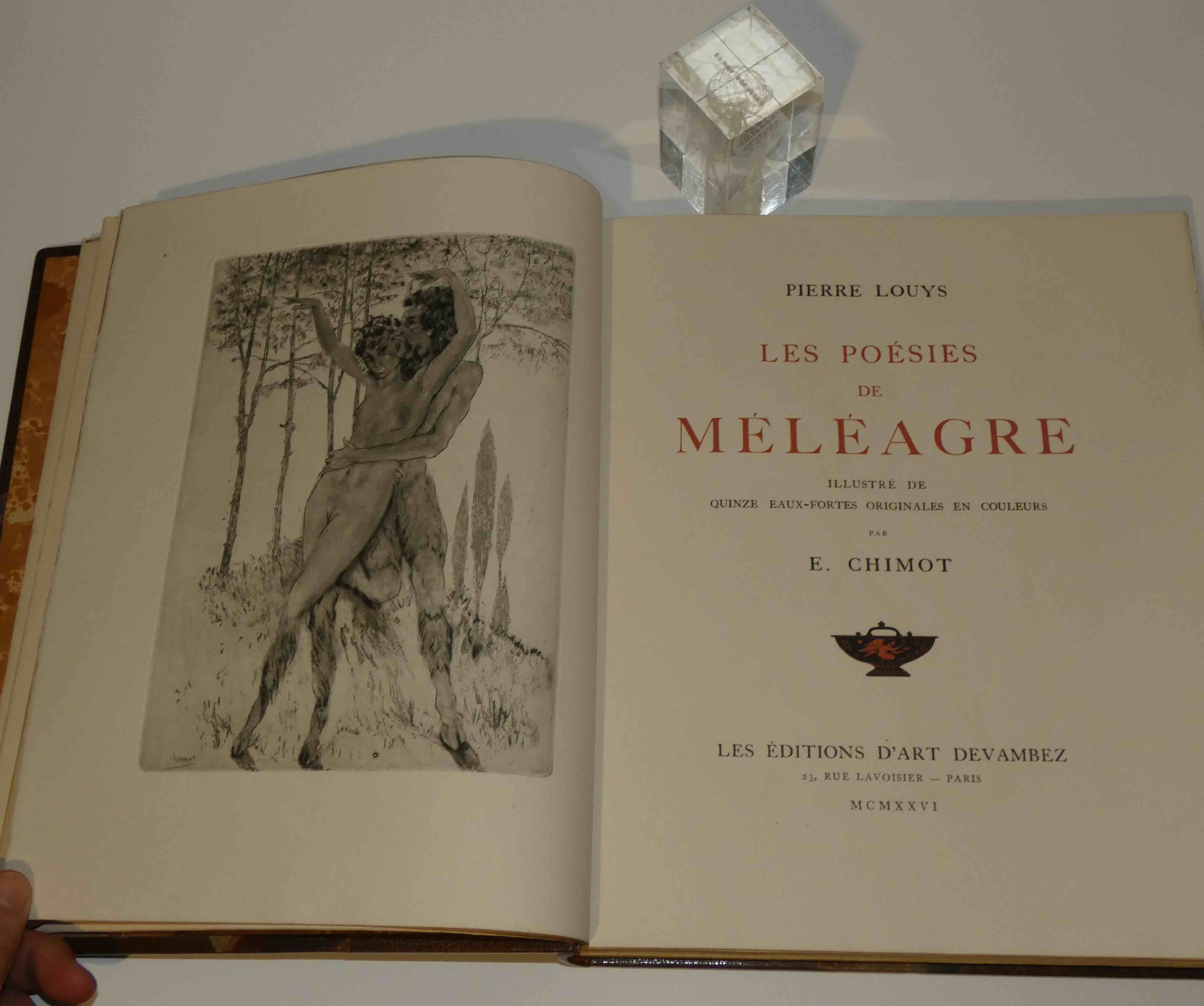 Les poésies de Méléagre illustré de quinze eaux-fortes originales en ...