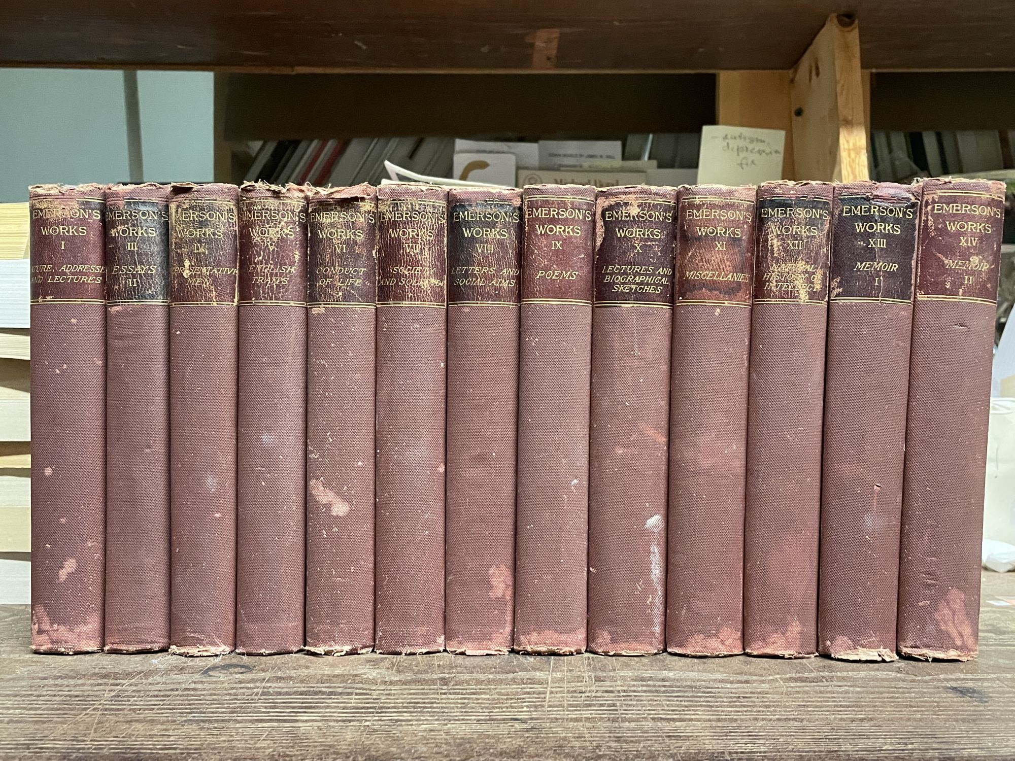 The Works of Ralph Waldo Emerson, in Fourteen Volumes (Complete in 13 ...