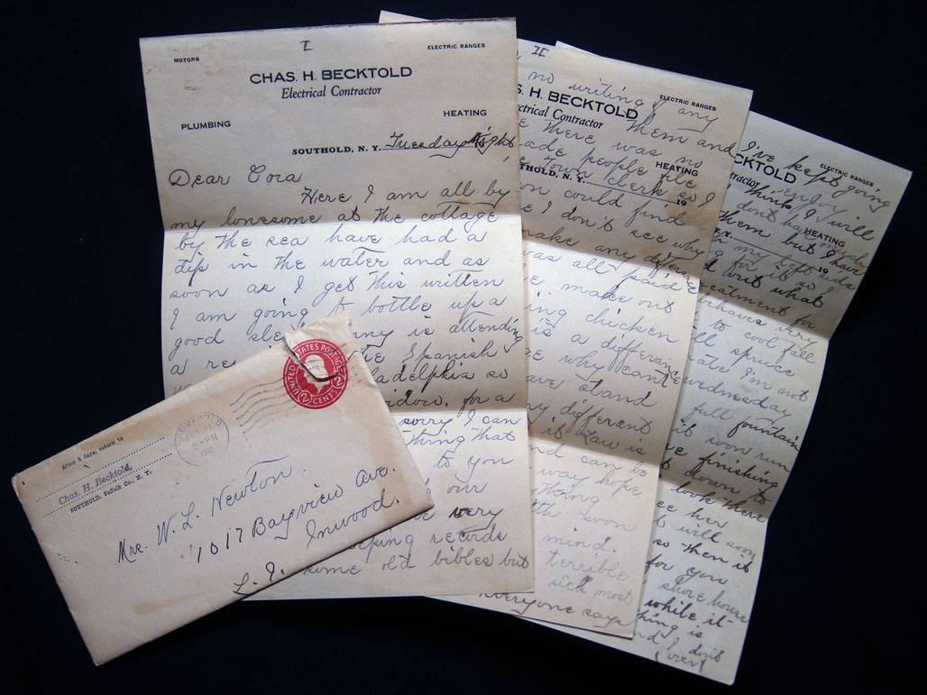 1930 Handwritten Letter Signed on the Letterhead of Chas. H. Becktold ...