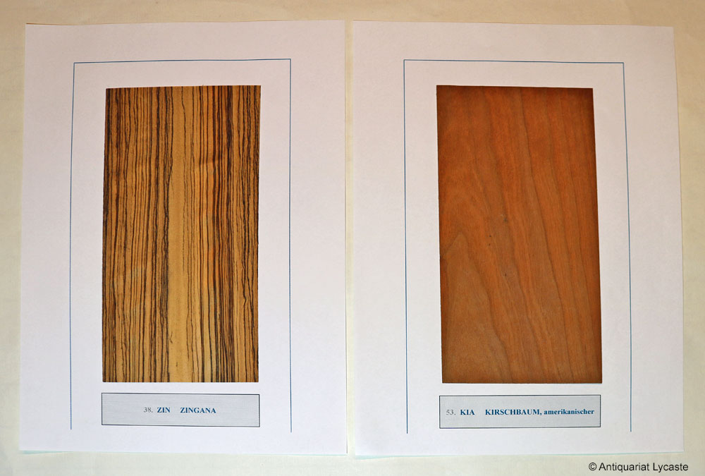 Echtholz-Furnierarten-Sammlung - 161 echte Furniere in 3 Ringordnern ...