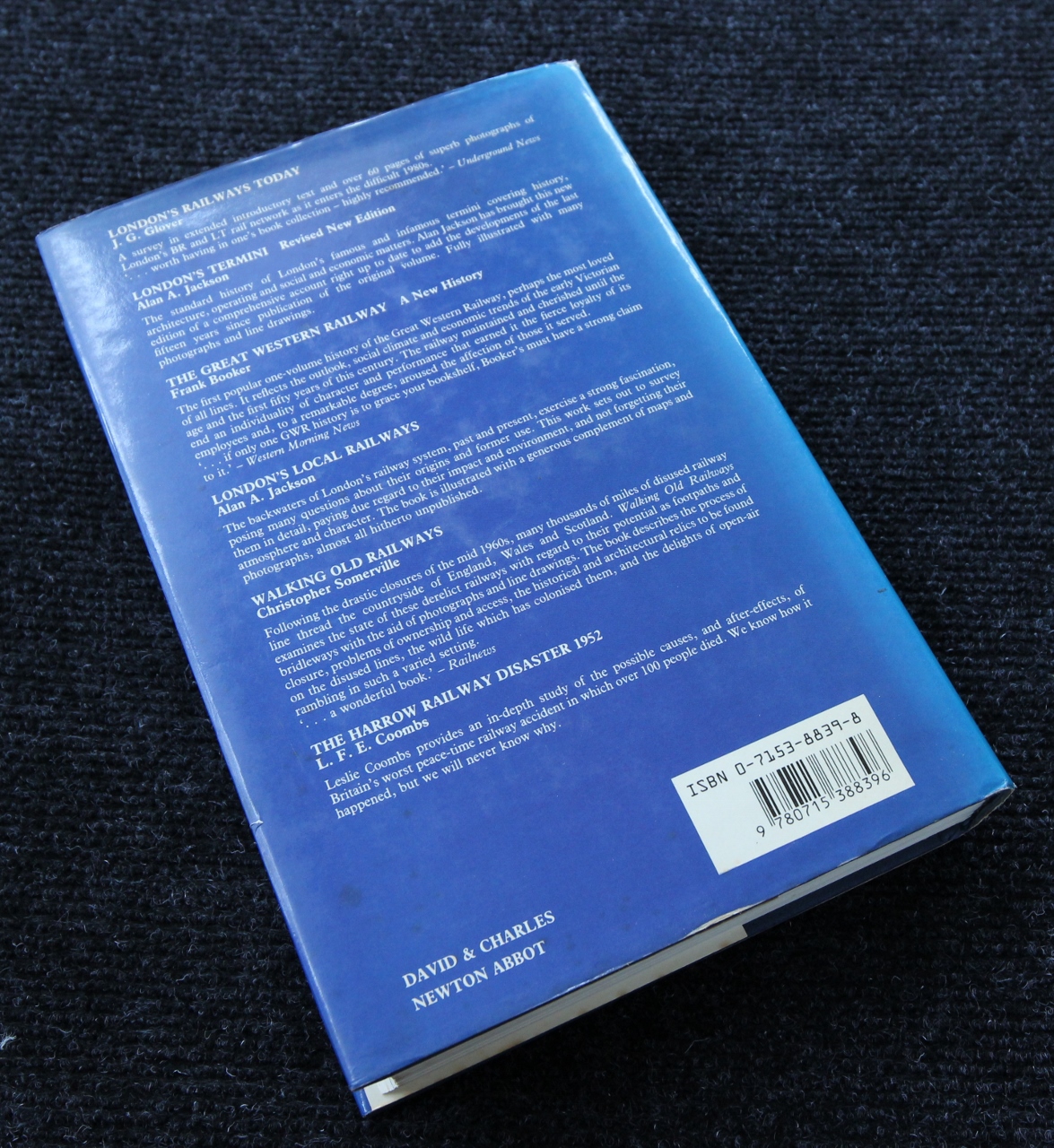 London's Metropolitan Railway by Alan A. Jackson: Near Fine Hardcover ...