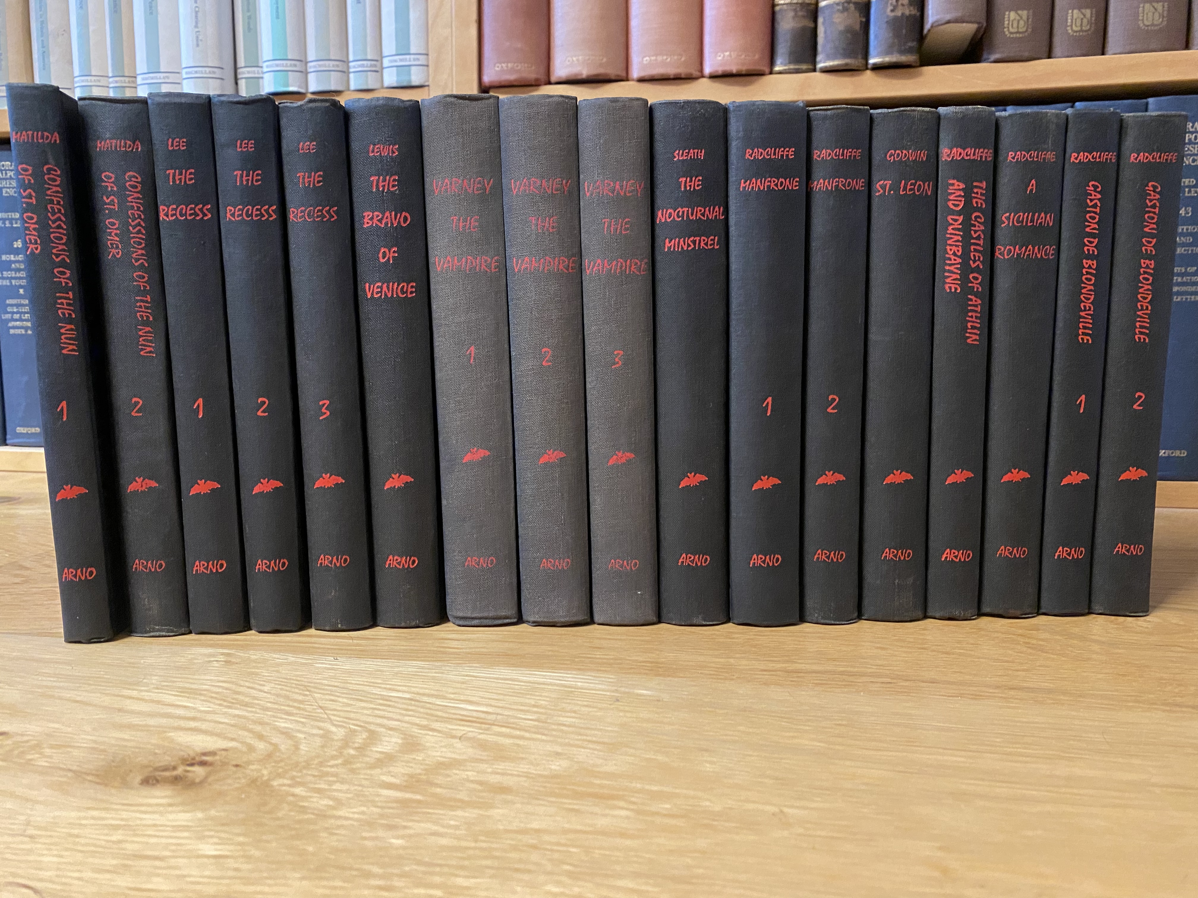 Gothic Novels, 10 titles in 17 Volumes, ed by Devendra P. Varma von ...