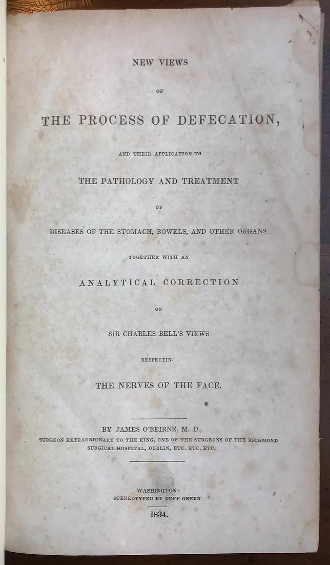 NEW VIEWS OF THE PROCESS OF DEFECATION. AND THEIR APPLICATION TO THE ...
