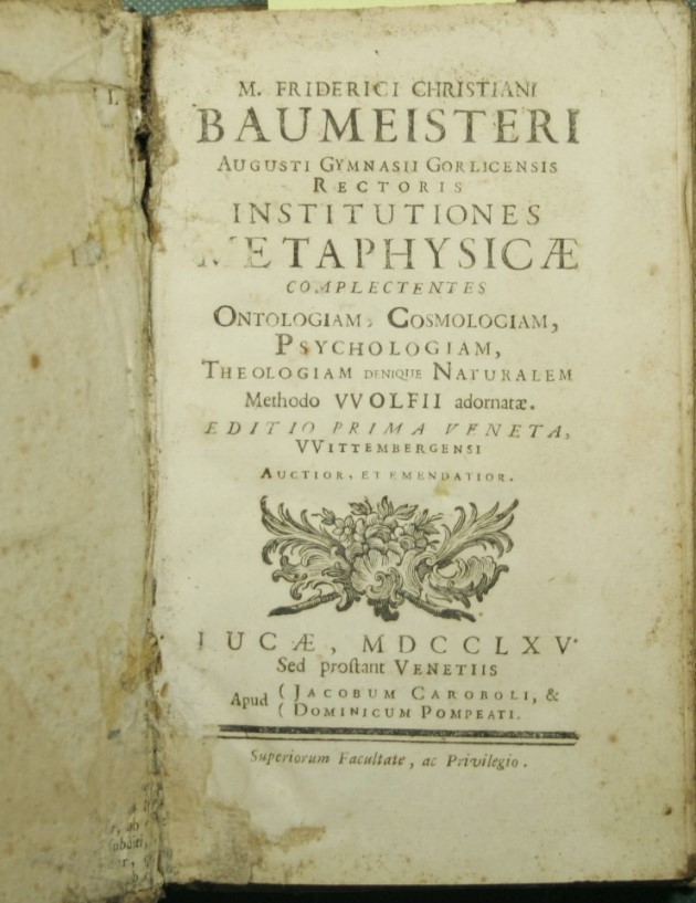 M. Friderici Christiani Baumeisteri augusti gymnasii gorlicensis ...