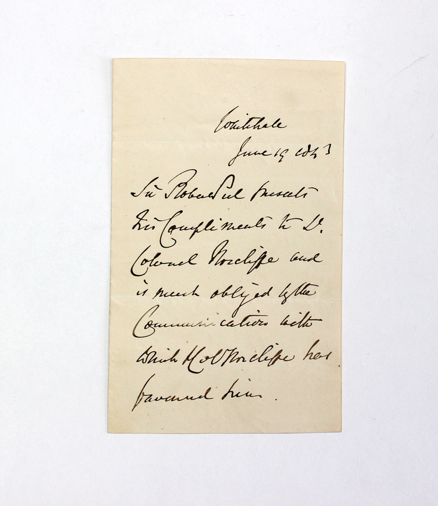 An Original Third Person Handwritten Letter and Signed by Prime ...