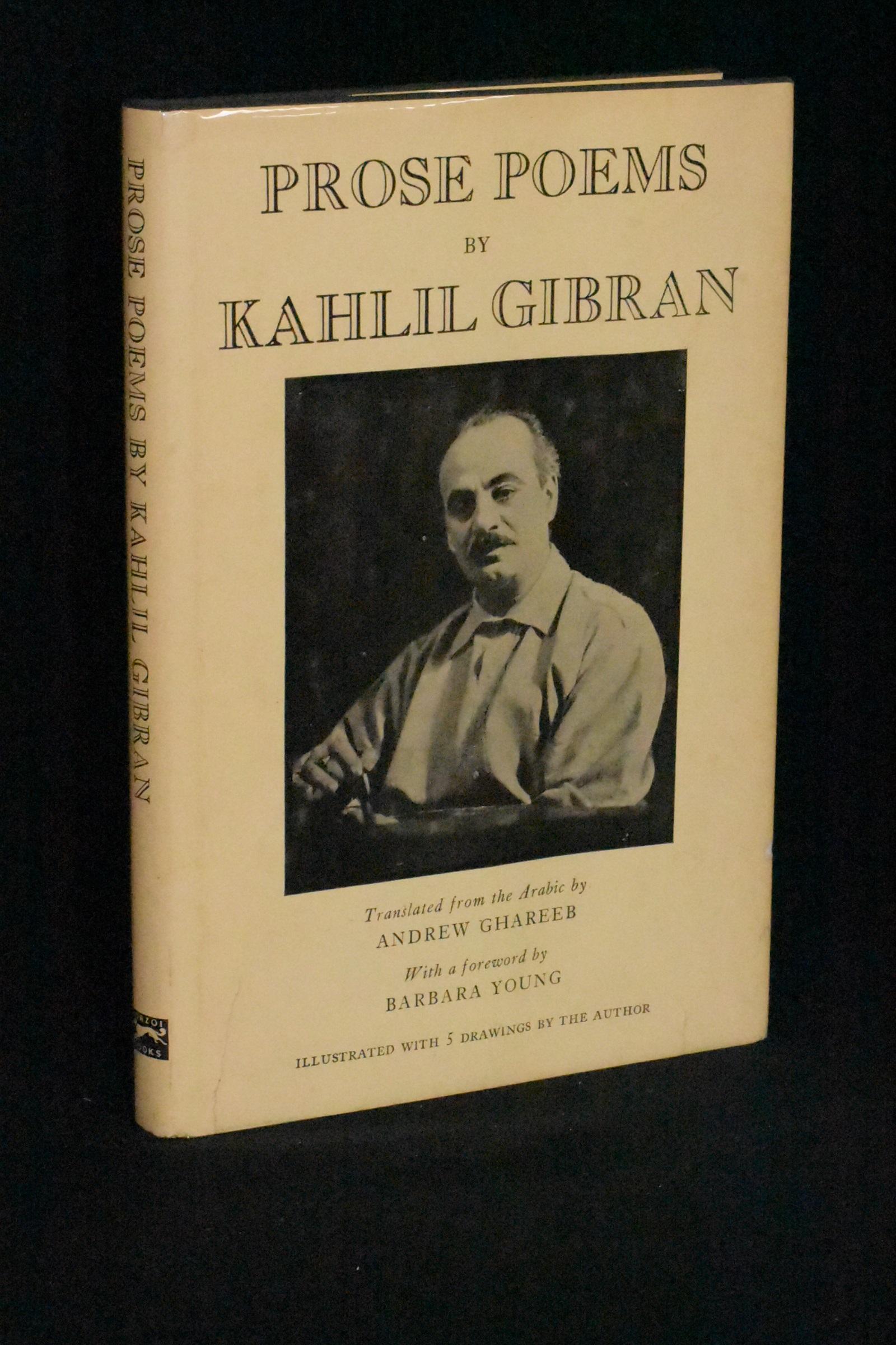 Prose Poems by Kahlil Gibran; Andrew Ghareeb, Translator: Near Fine ...