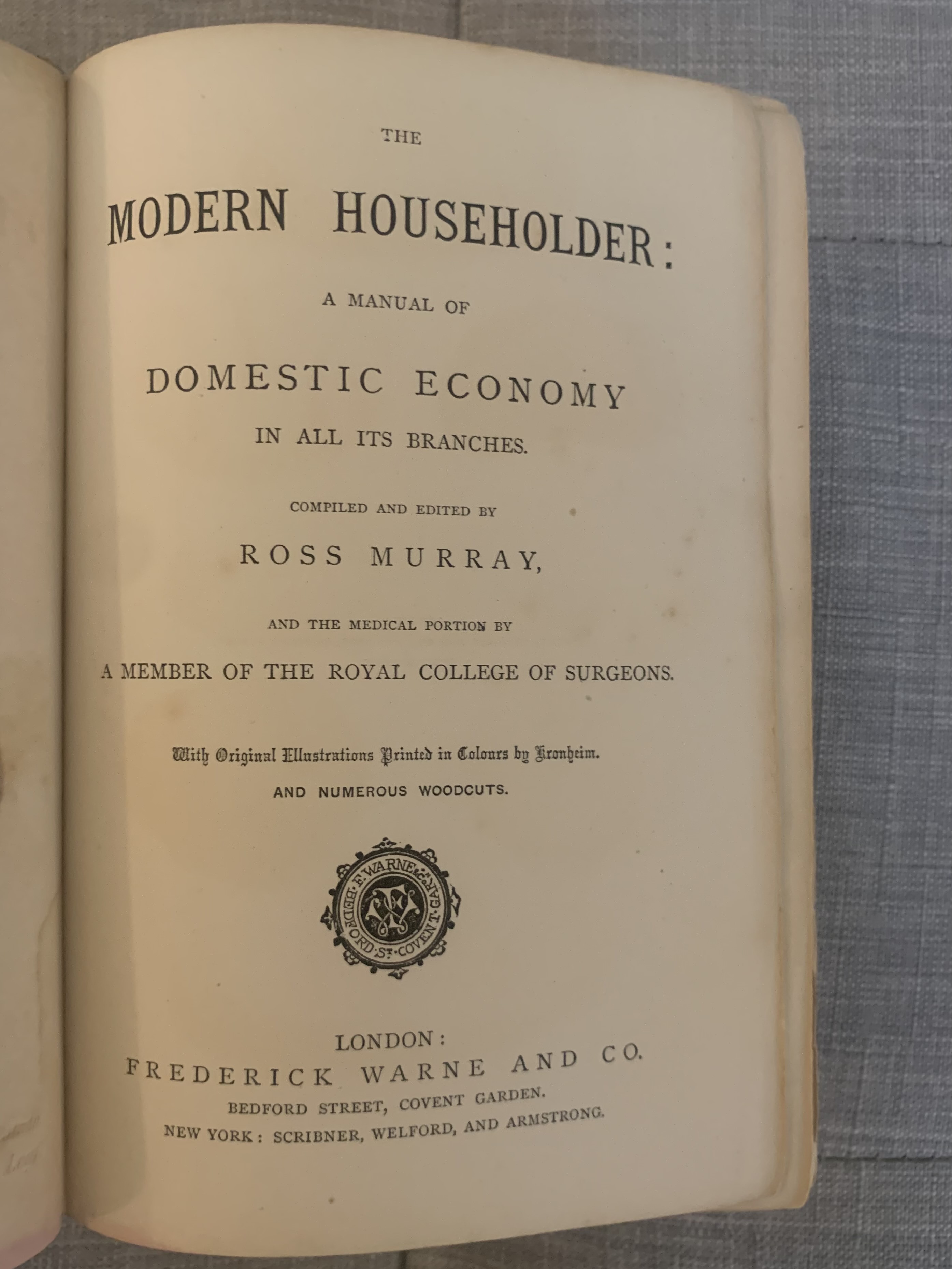 The Modern Householder, Elizabeth David's copy by Ross Murray: Good ...