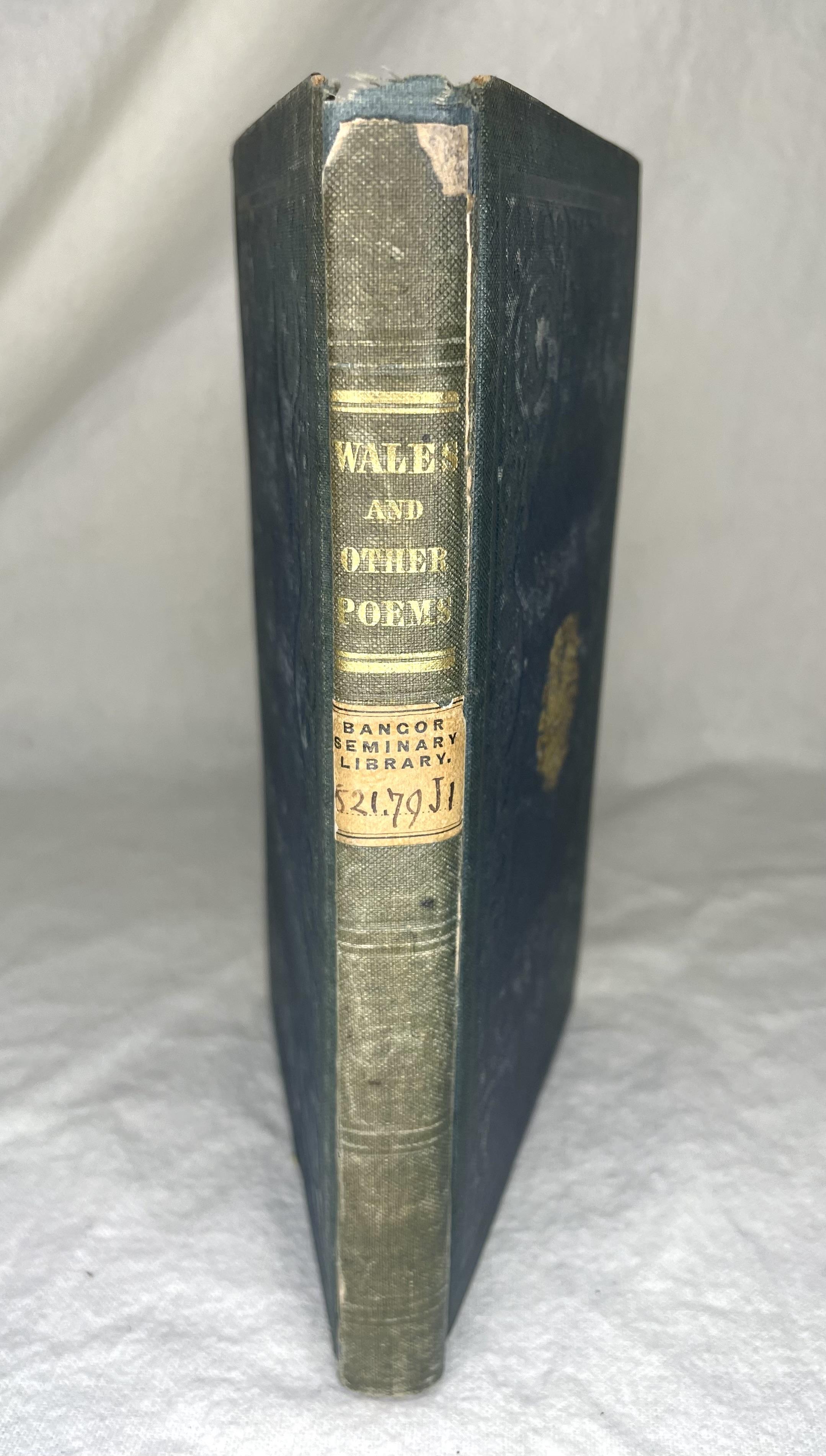 Wales and Other Poems by James, Maria: Good Hardcover (1839) 1st ...