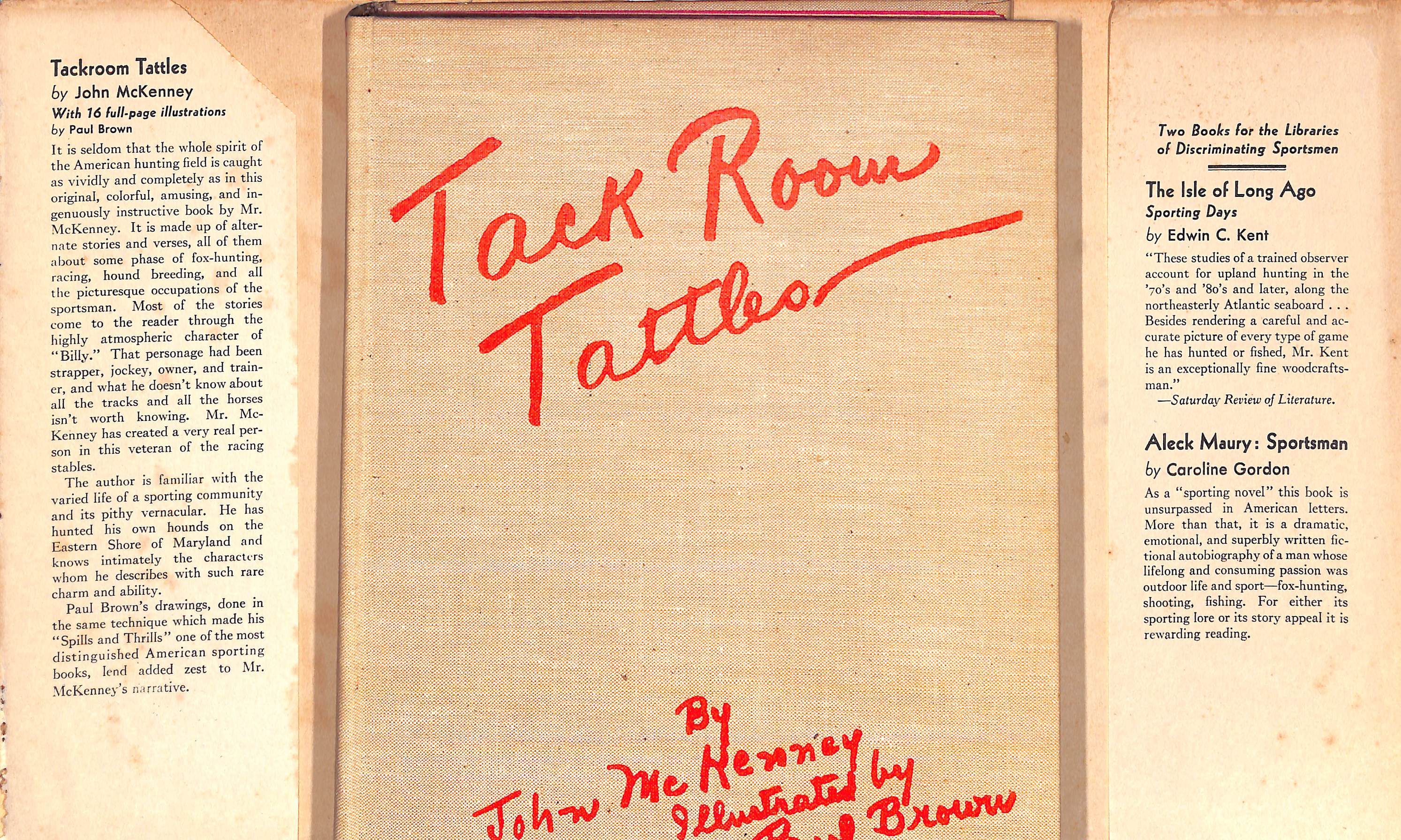 Tack Room Tattles by MCKENNEY, John: Very Good Hardcover (1935) 1st ...