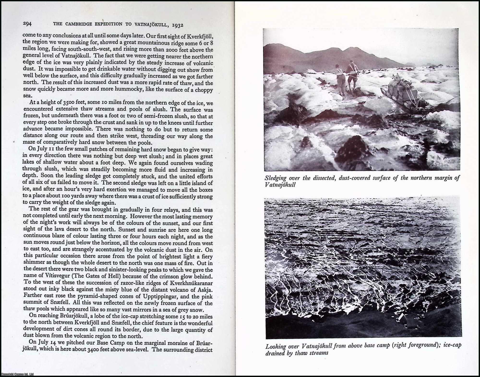 The Cambridge Expedition to Vatnajokull, 1932. An original article from ...