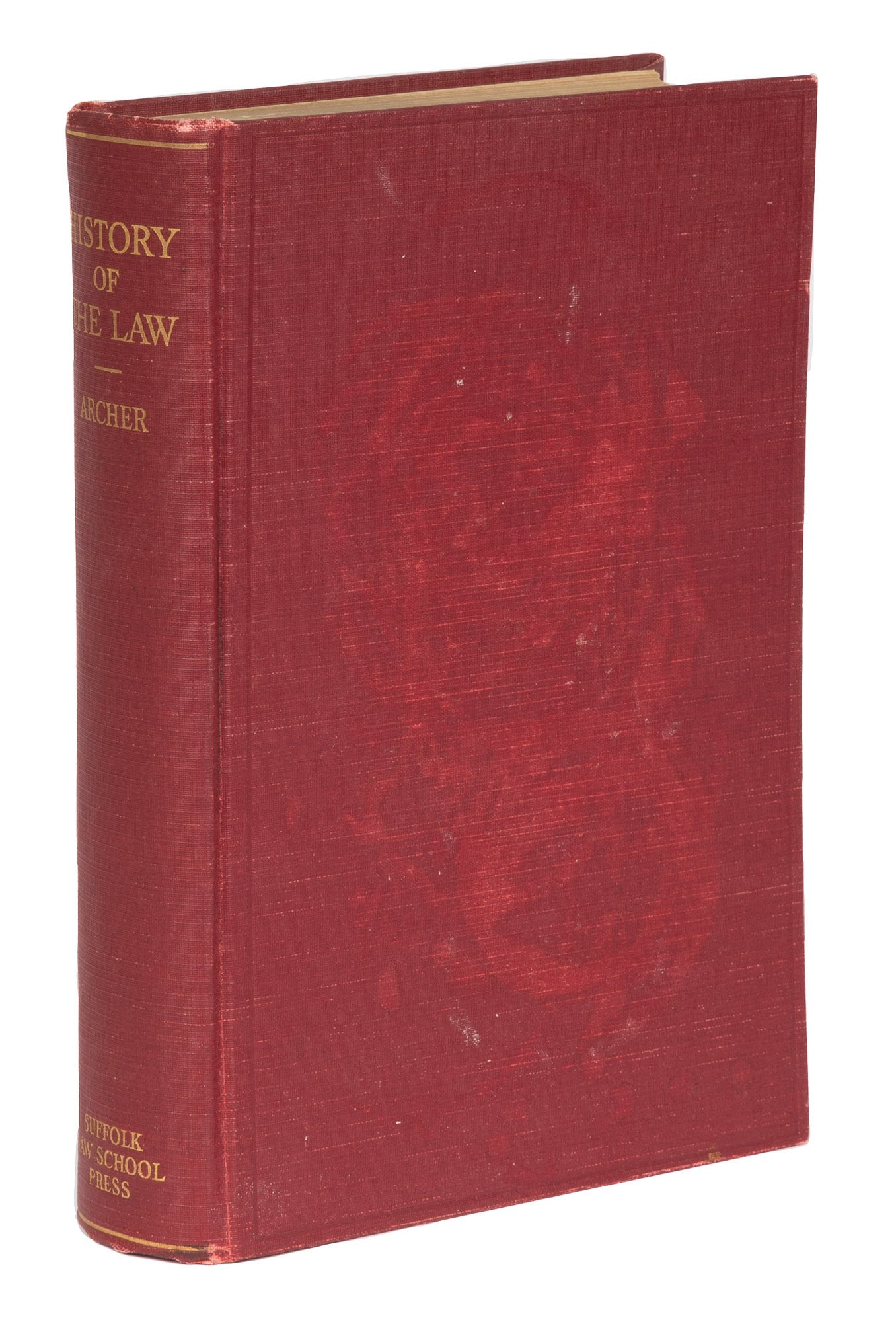 History of the Law, Inscribed to Arthur G. Staples by Archer, Gleason L ...