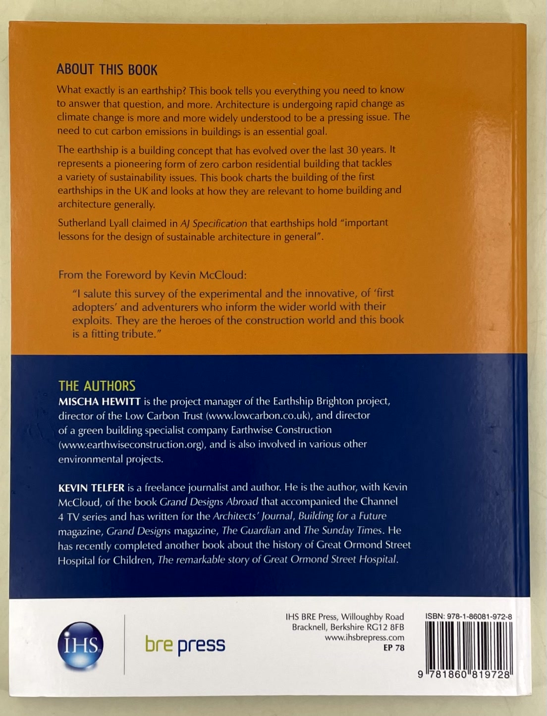 Earthships; building a zero carbon future for homes by Hewitt, Mischa ...