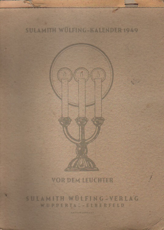 Sulamith Wülfing-Kalender 1949.: Gut 4° Quart, Softcover/Paperback ...