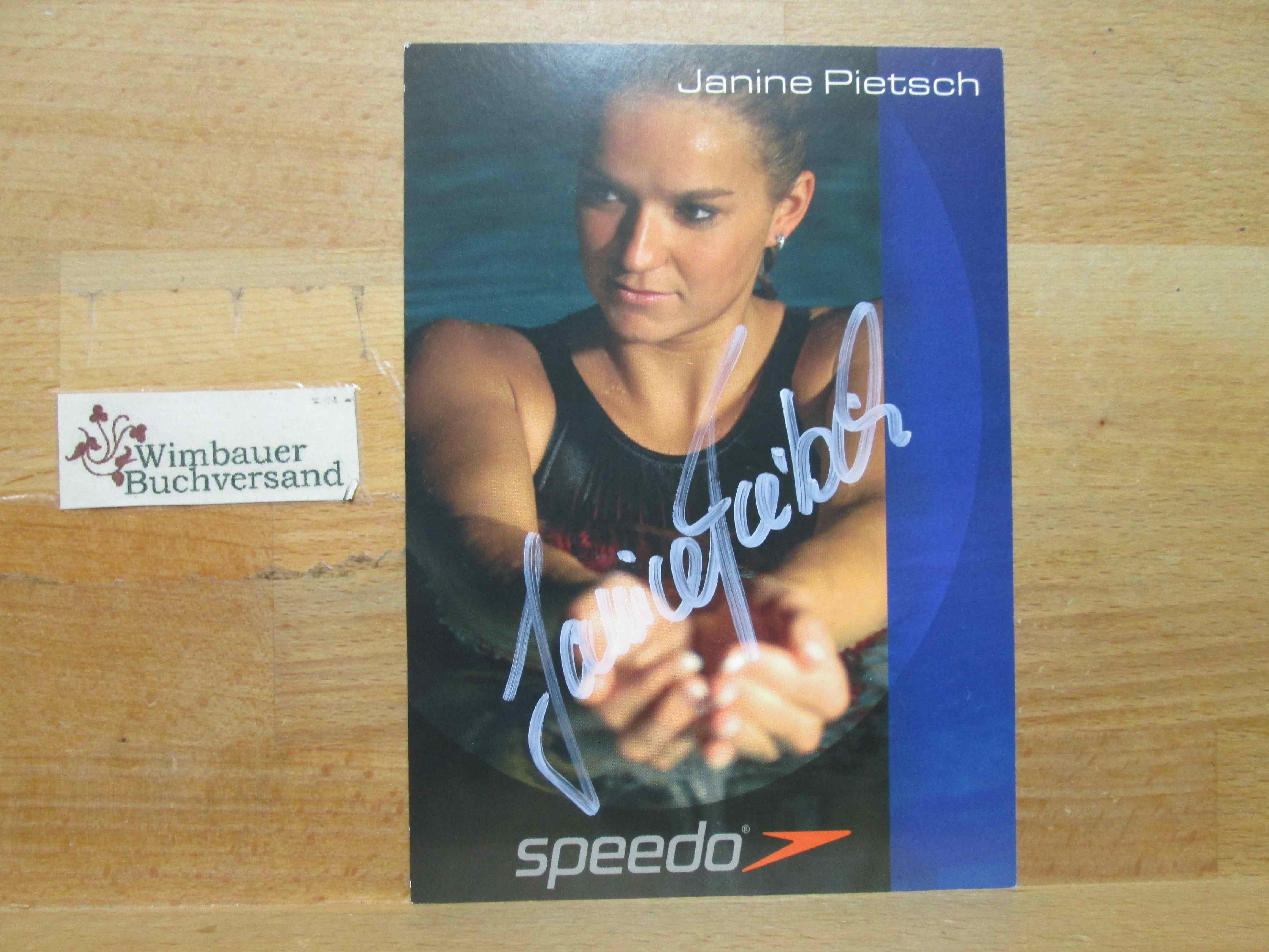 Original Autogramm Janine Pietsch /// Autogramm Autograph signiert ...