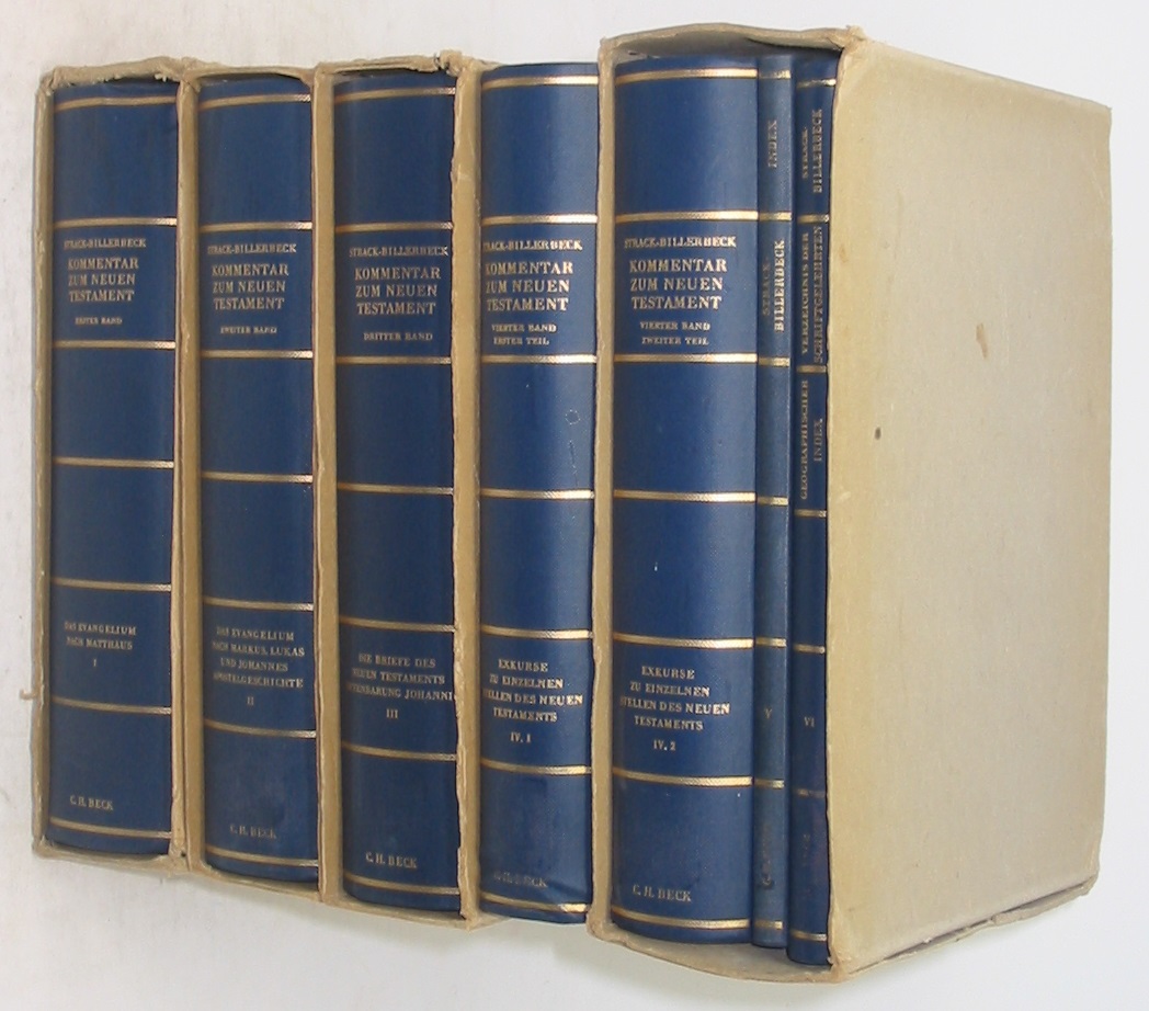 Kommentar zum Neuen Testament aus Talmud und Midrash (Six Volume in ...