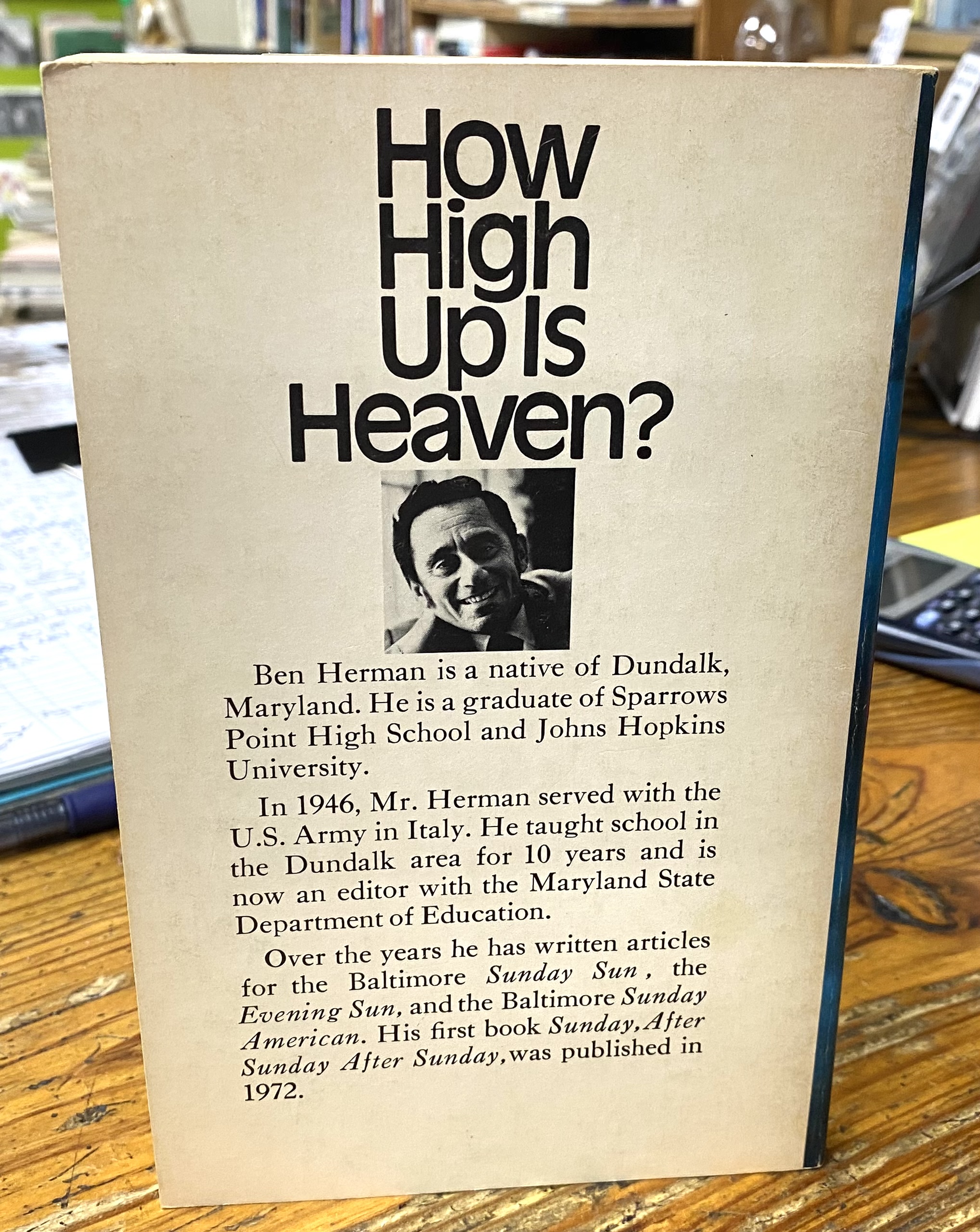 How High Up Is Heaven? by Ben Herman: Good Soft cover (1974) 1st ...